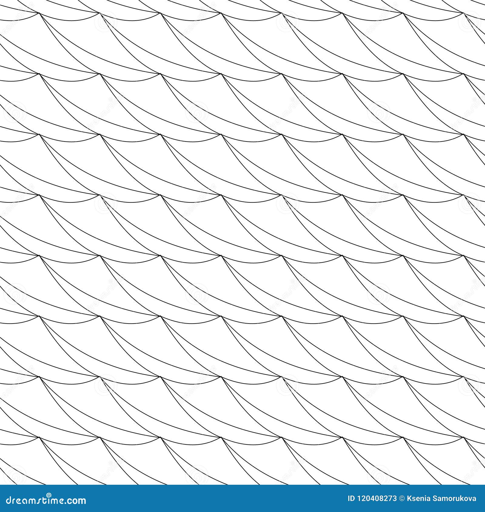 Seamless Pattern of Diagonal Waves Background Stock Vector ...