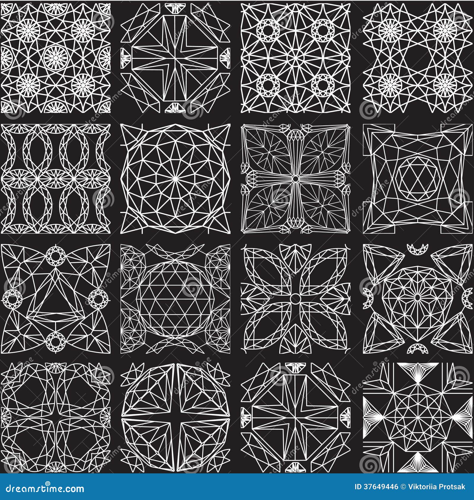 Seamless Pattern from Diamond Cutting Stock Vector - Illustration of ...