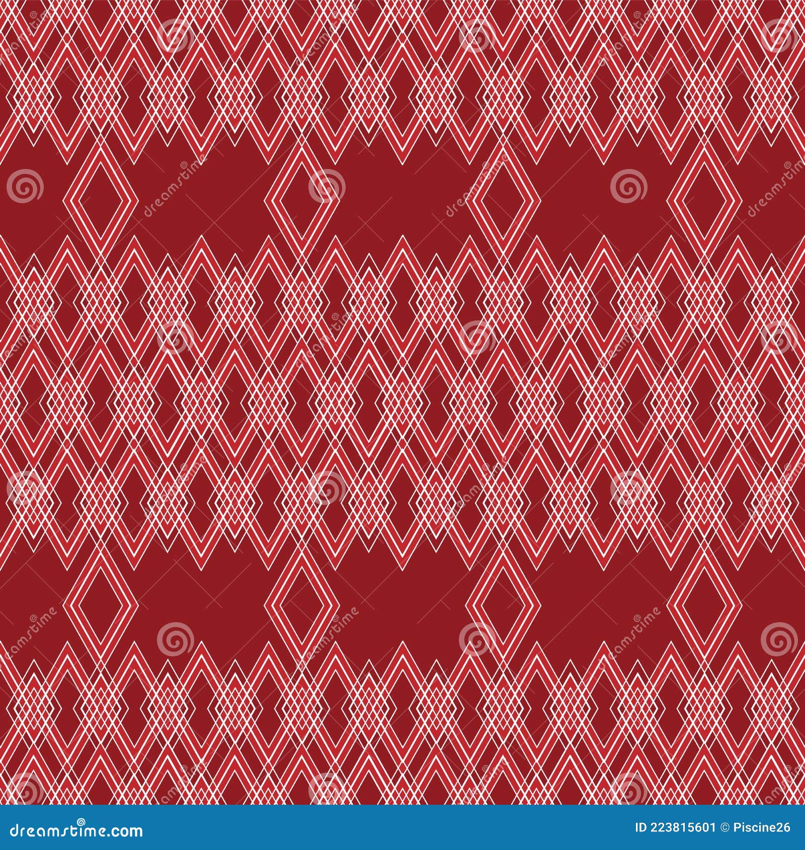 Seamless Pattern with Diamond Shape in Red Background for Wallpaper ...