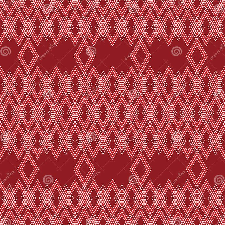 Seamless Pattern with Diamond Shape in Red Background for Wallpaper ...