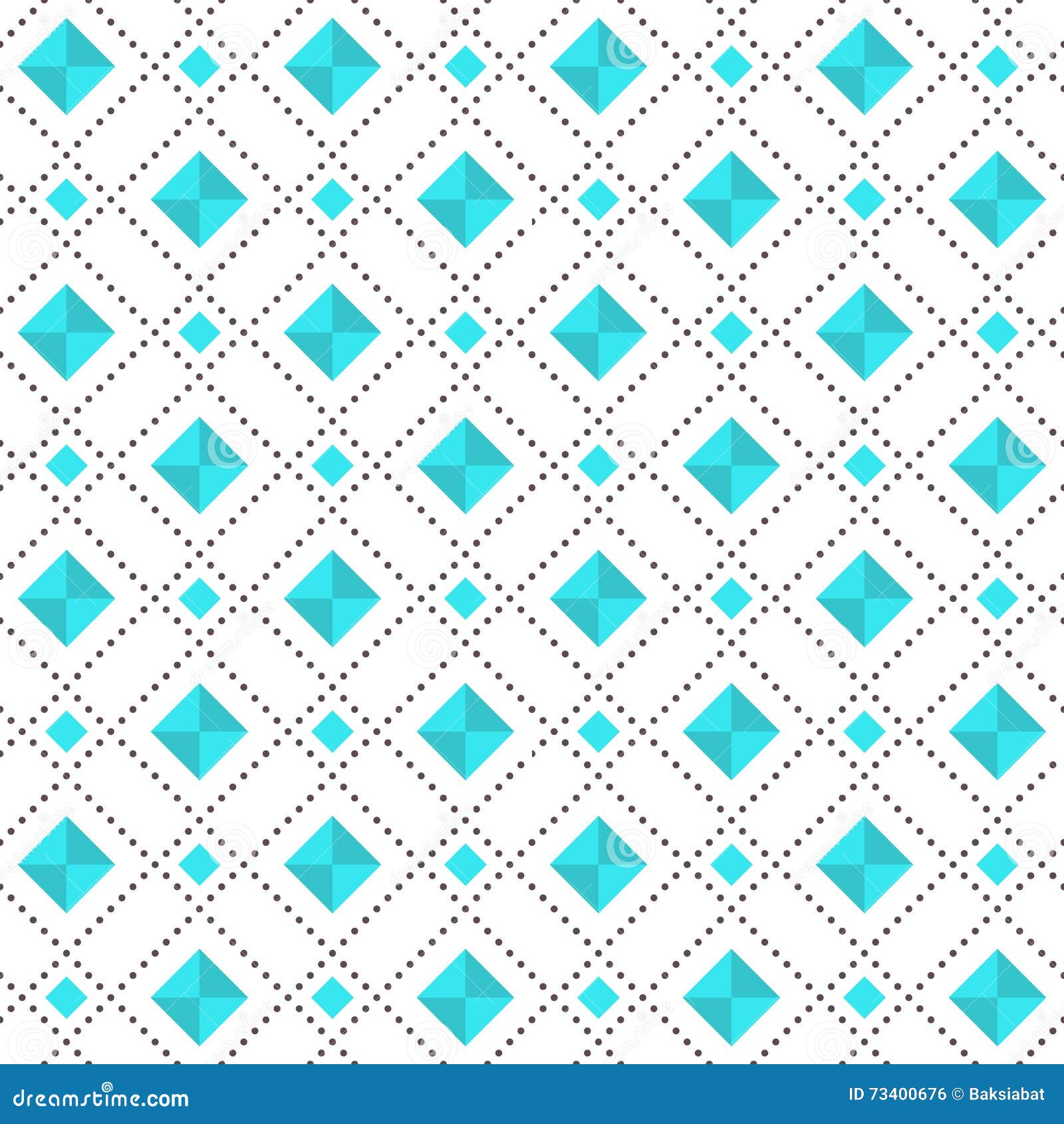 Seamless Pattern with Diamonds and Circles. Casual Texture Stock Vector ...