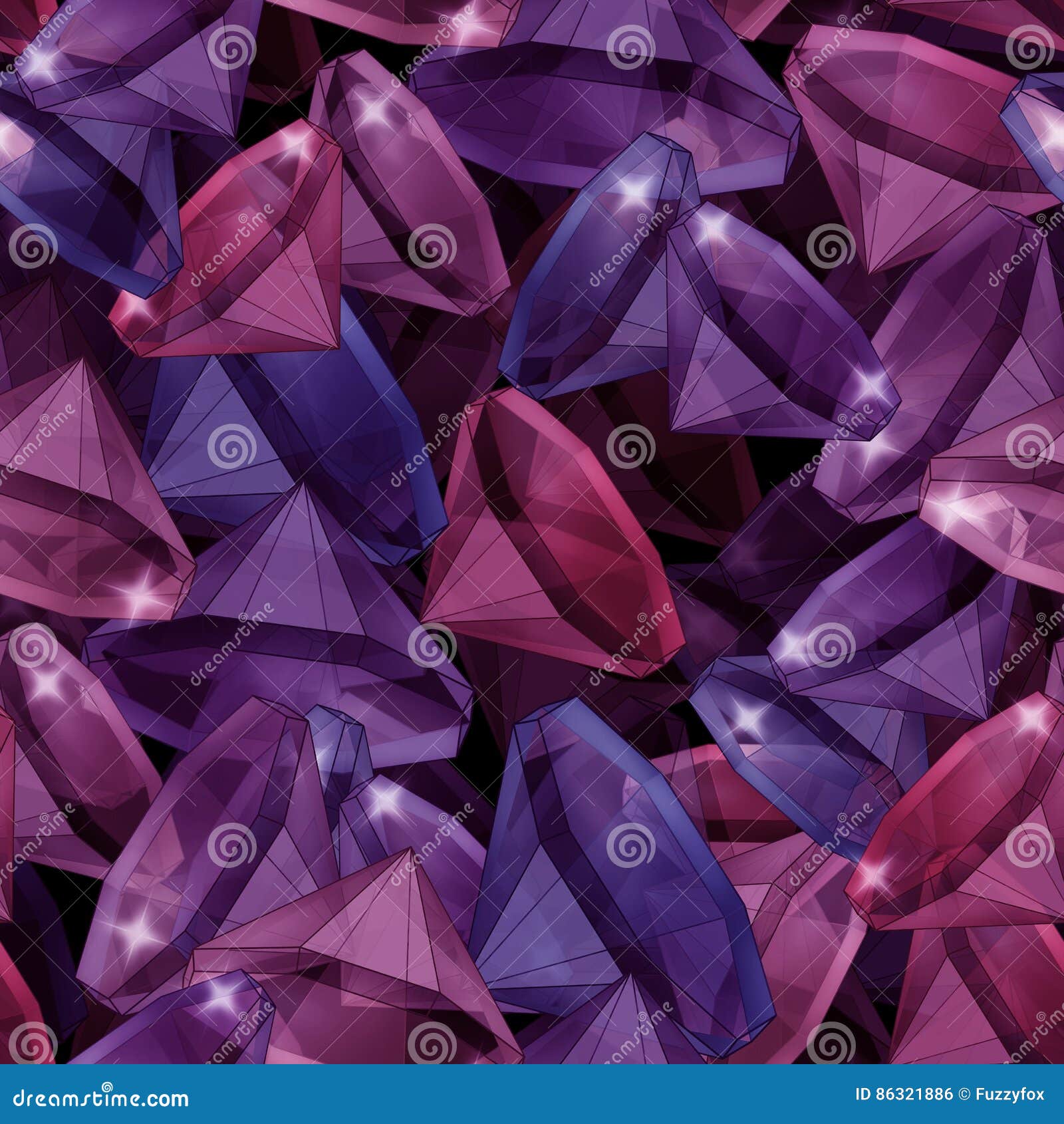 Seamless Pattern with Diamonds Stock Illustration - Illustration of ...