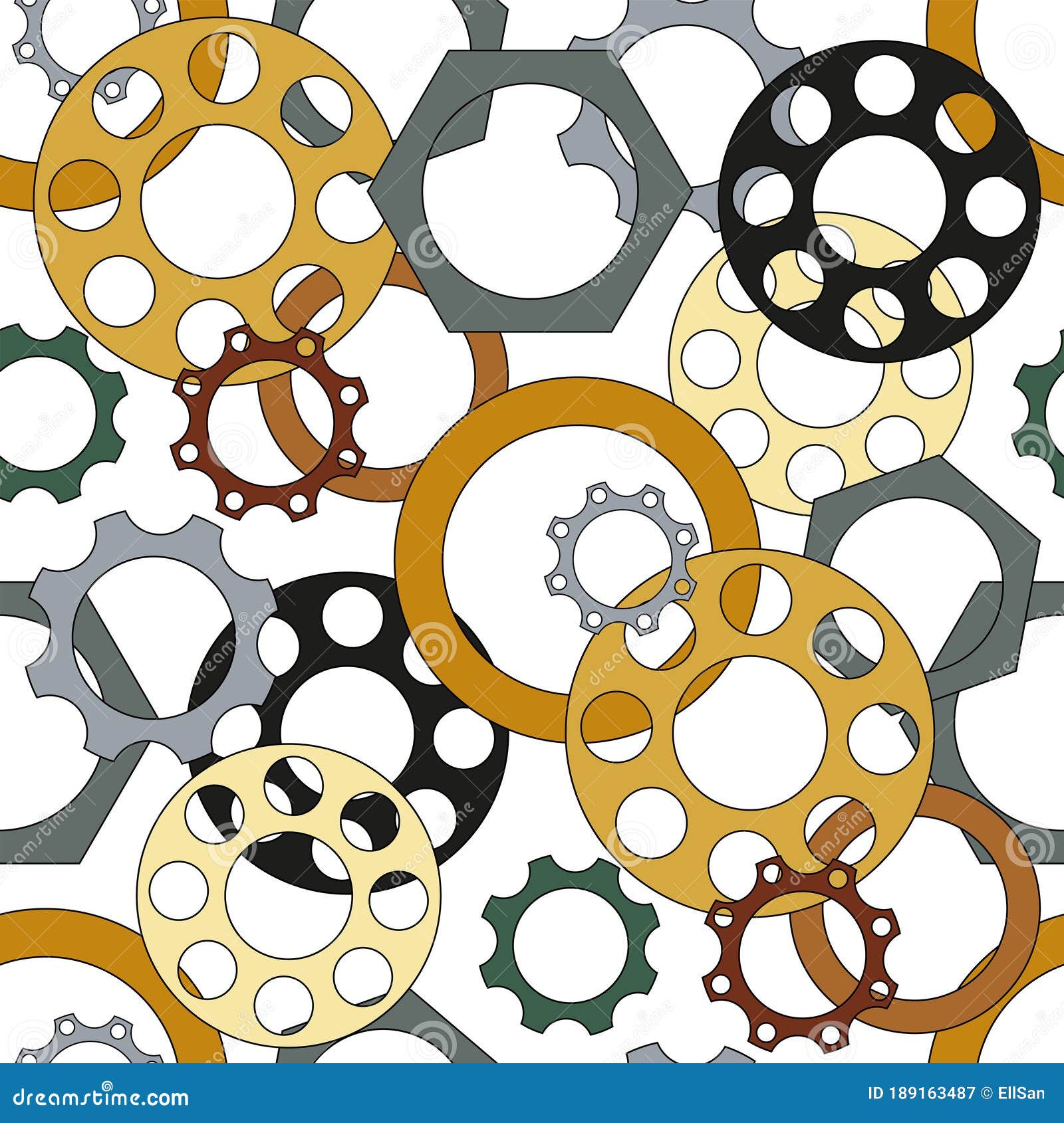 Six Different Gear Stick Shift Patterns Vector Illustration ...