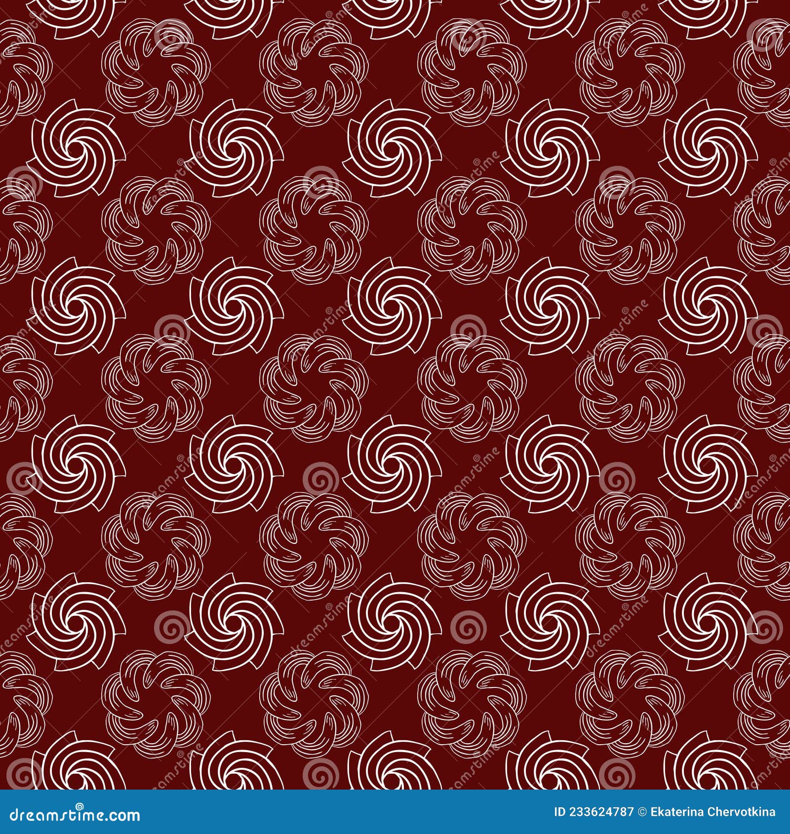 Seamless Pattern with Different Round Abstract Elements Stock Vector ...