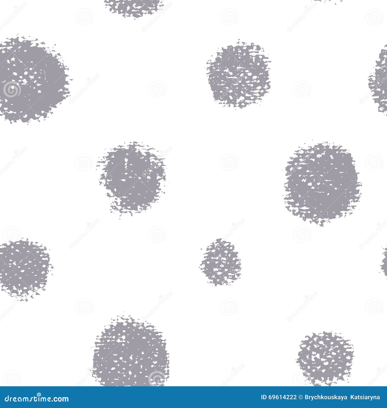 Seamless Pattern of Different Rounds. Chalk Circles. Stock Vector ...
