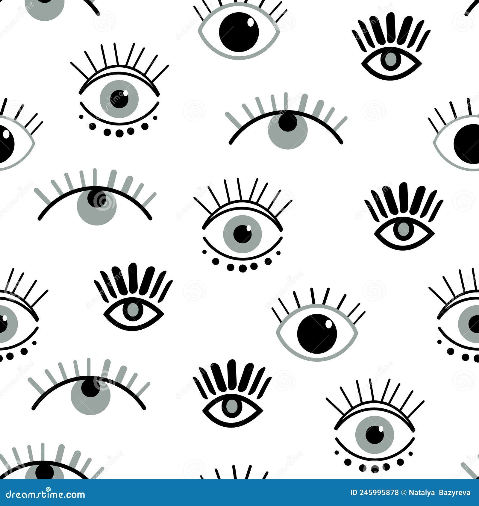 Stylized Set Of Eyes Vector Illustration | CartoonDealer.com #42185086