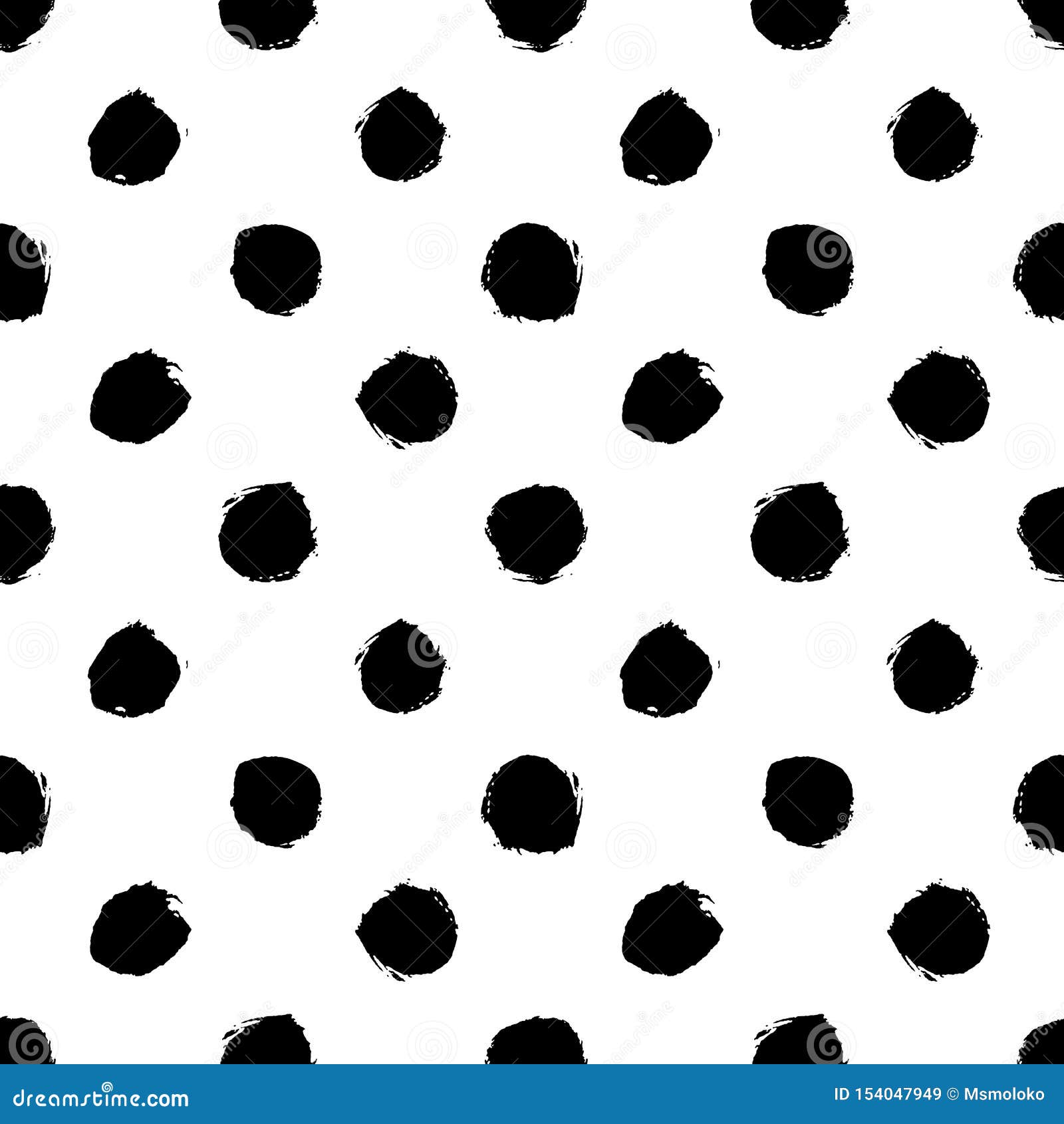 Seamless Pattern with Distressed Dry Brush Dots Stock Vector ...