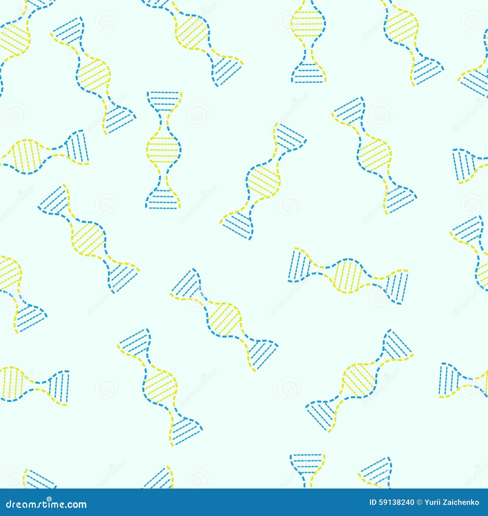 Seamless Pattern DNA Sign. Abstract Background with Molecules Stock ...
