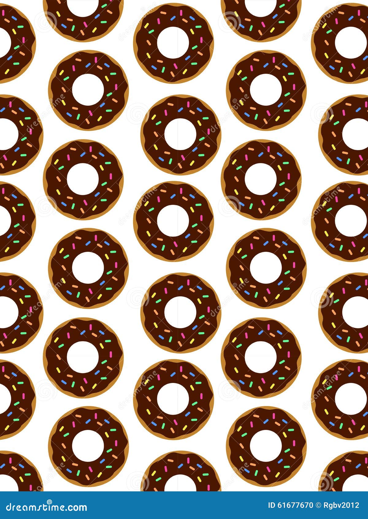 Seamless pattern stock vector. Illustration of donut - 61677670