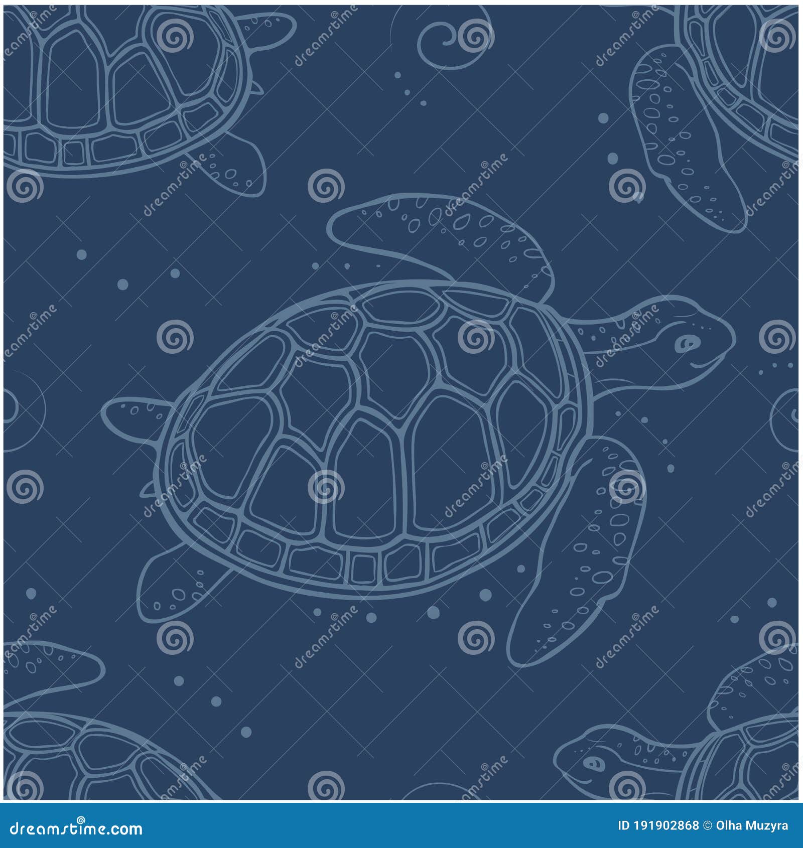 Big Turtle - Contour Drawing, Coloring Page Cartoon Vector ...