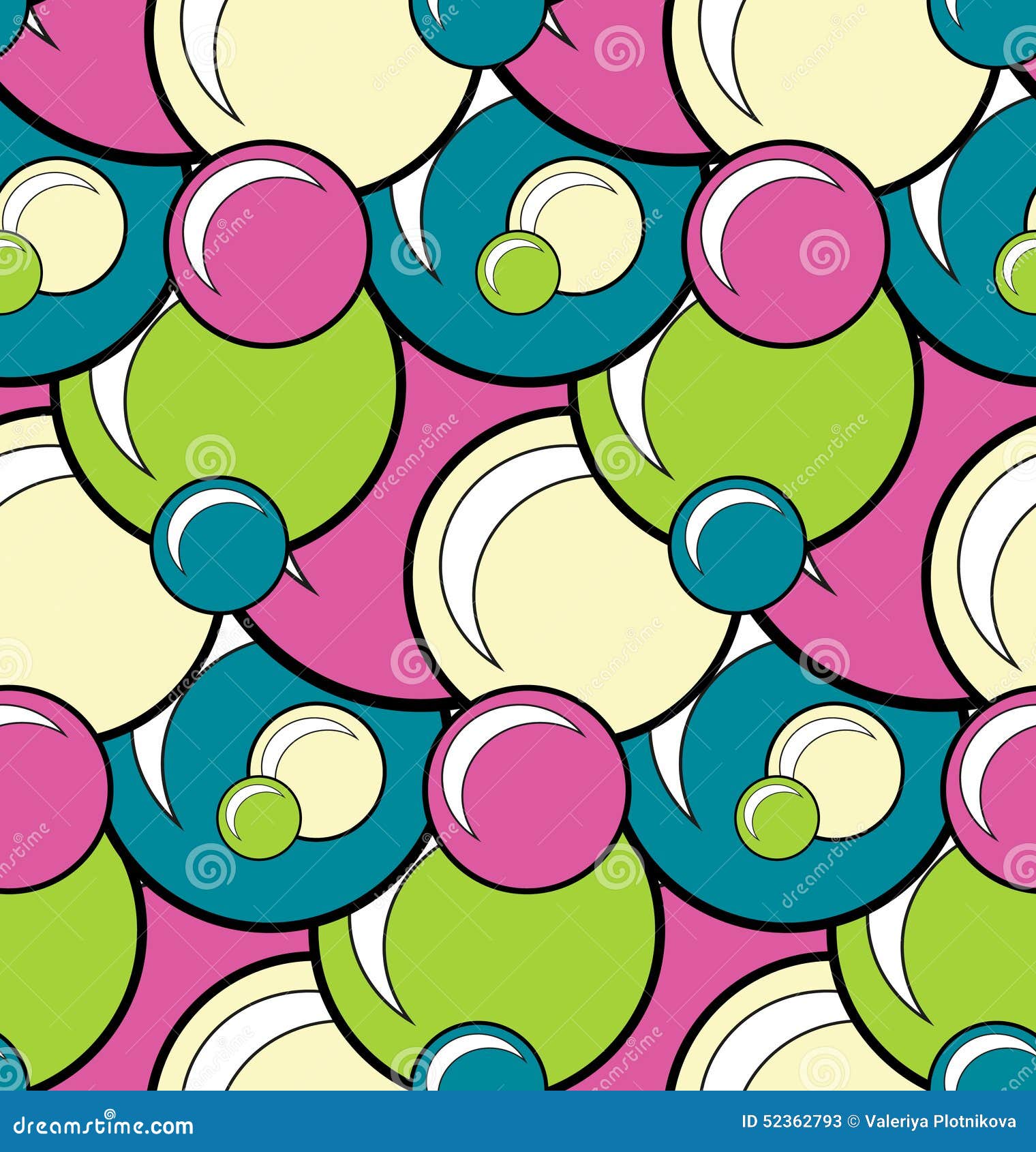 Seamless Pattern Doodle Bubbles for Your Creativity Stock Vector ...