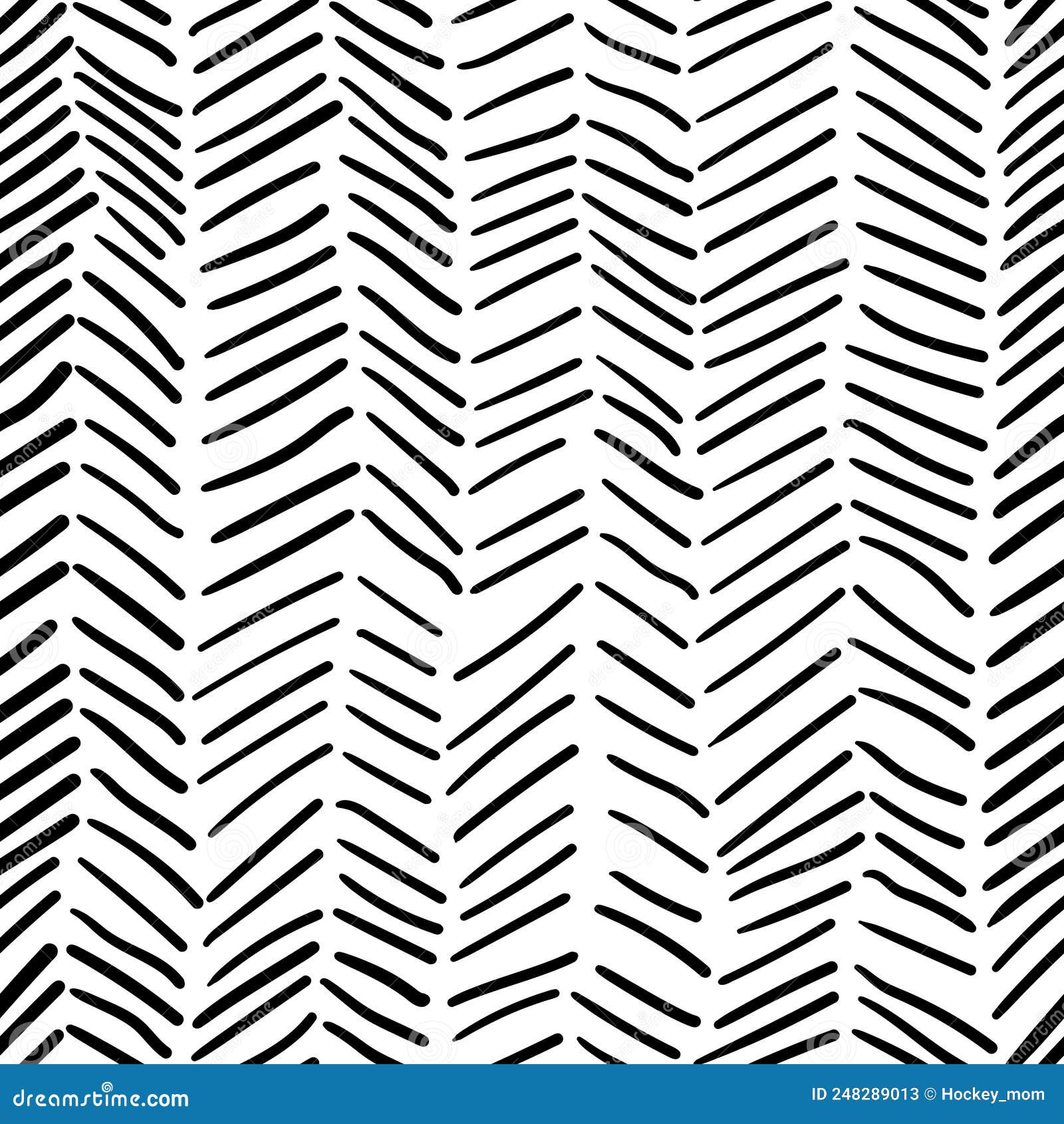Seamless Pattern in Doodle Herringbone Stock Vector - Illustration of ...