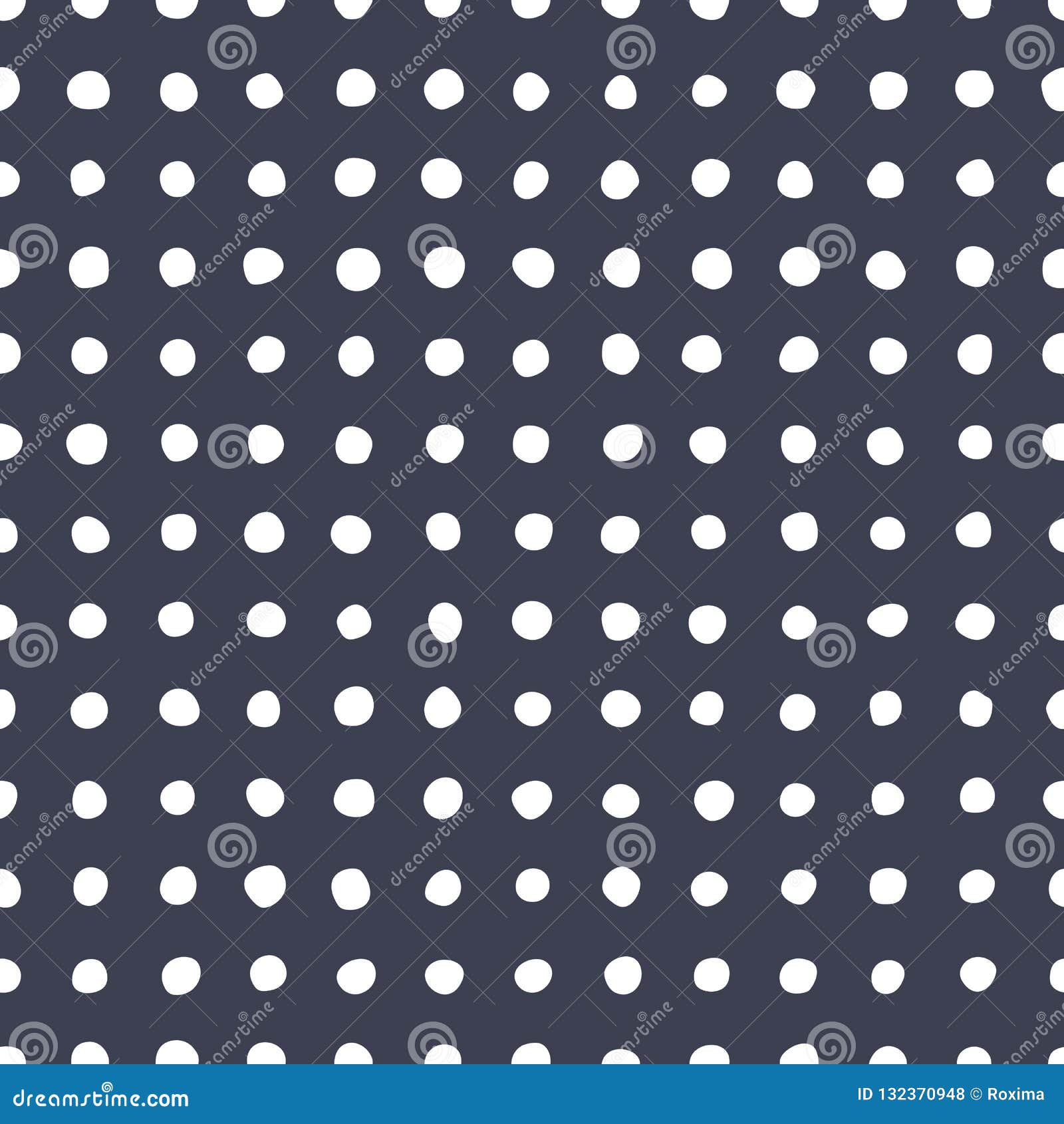 Seamless Pattern of Dots of Irregular Shape. Stock Vector ...