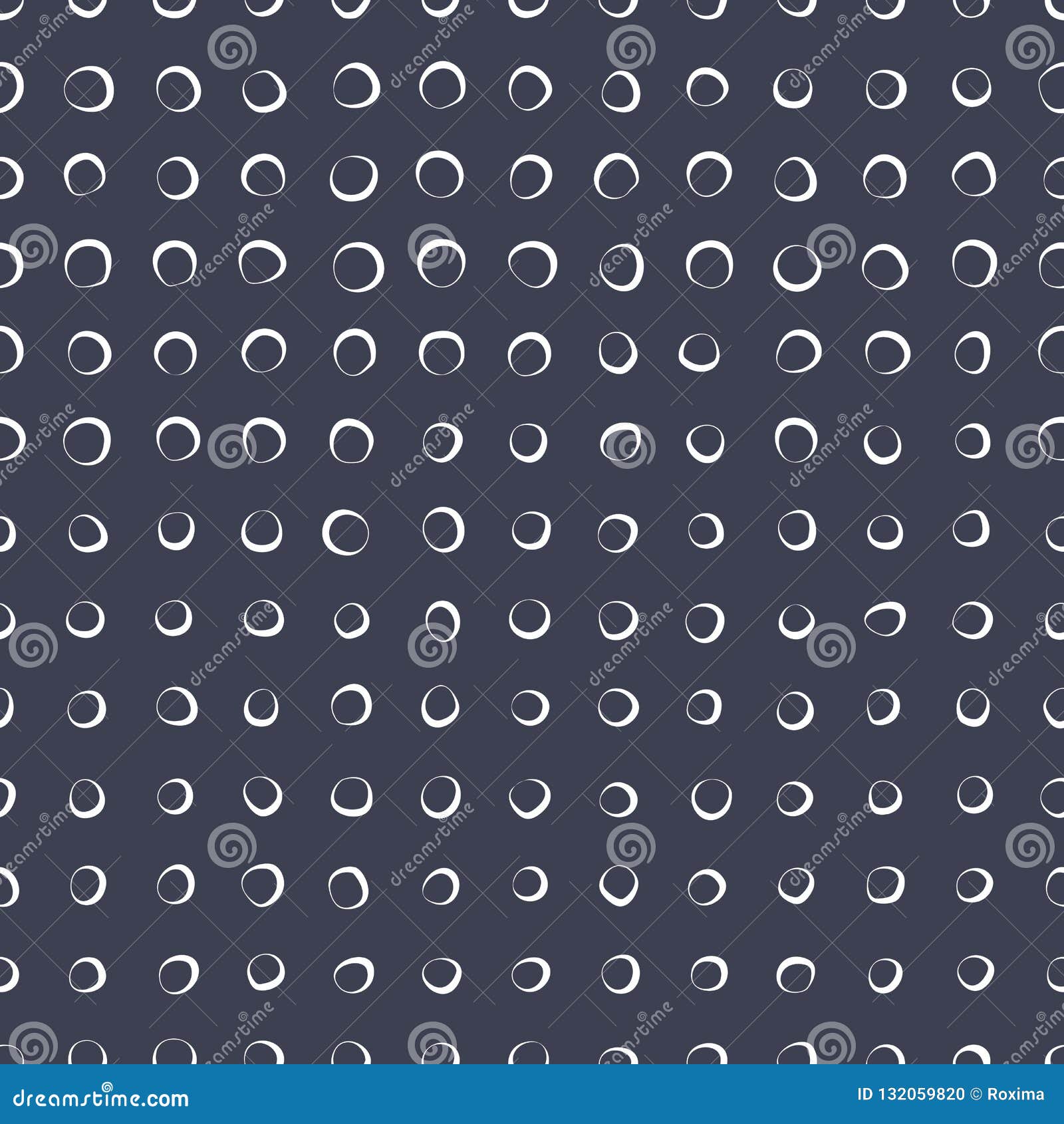 Seamless Pattern of Rings of Irregular Shape. Stock Vector ...