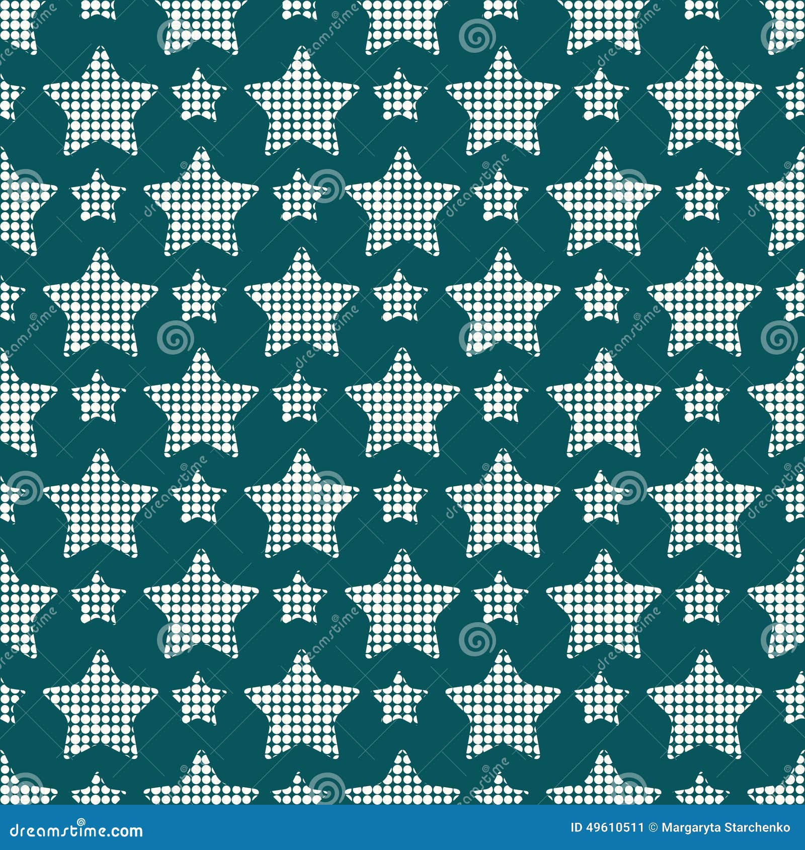 Seamless pattern stock vector. Illustration of star, decorative - 49610511