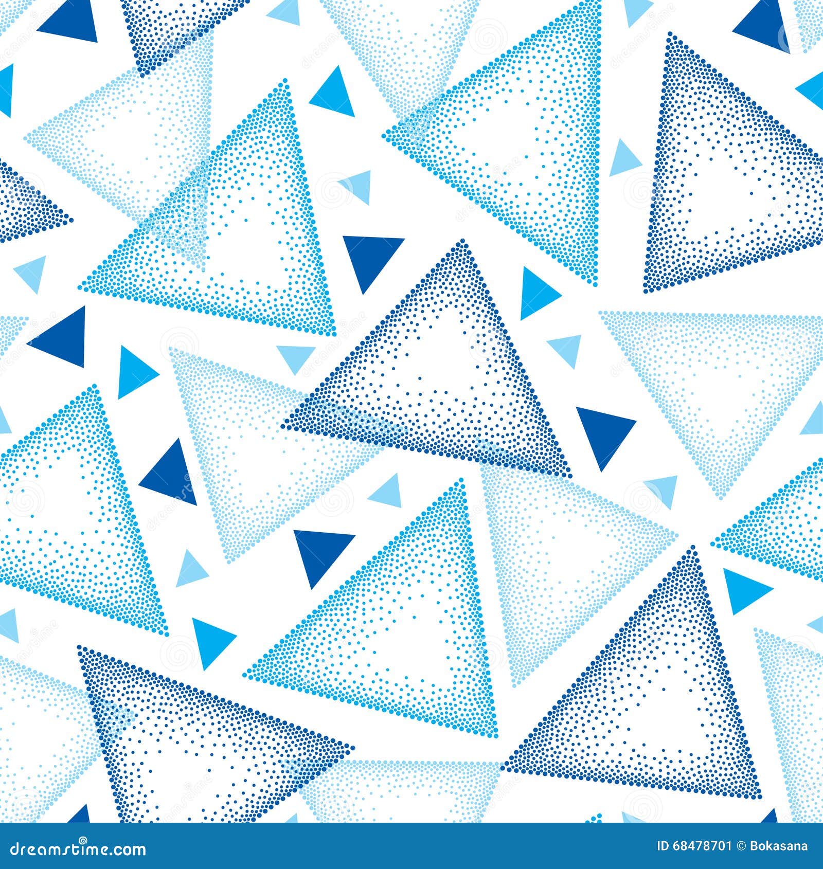 Seamless Pattern with Dotted Triangle in Black, Gray and Red on the ...