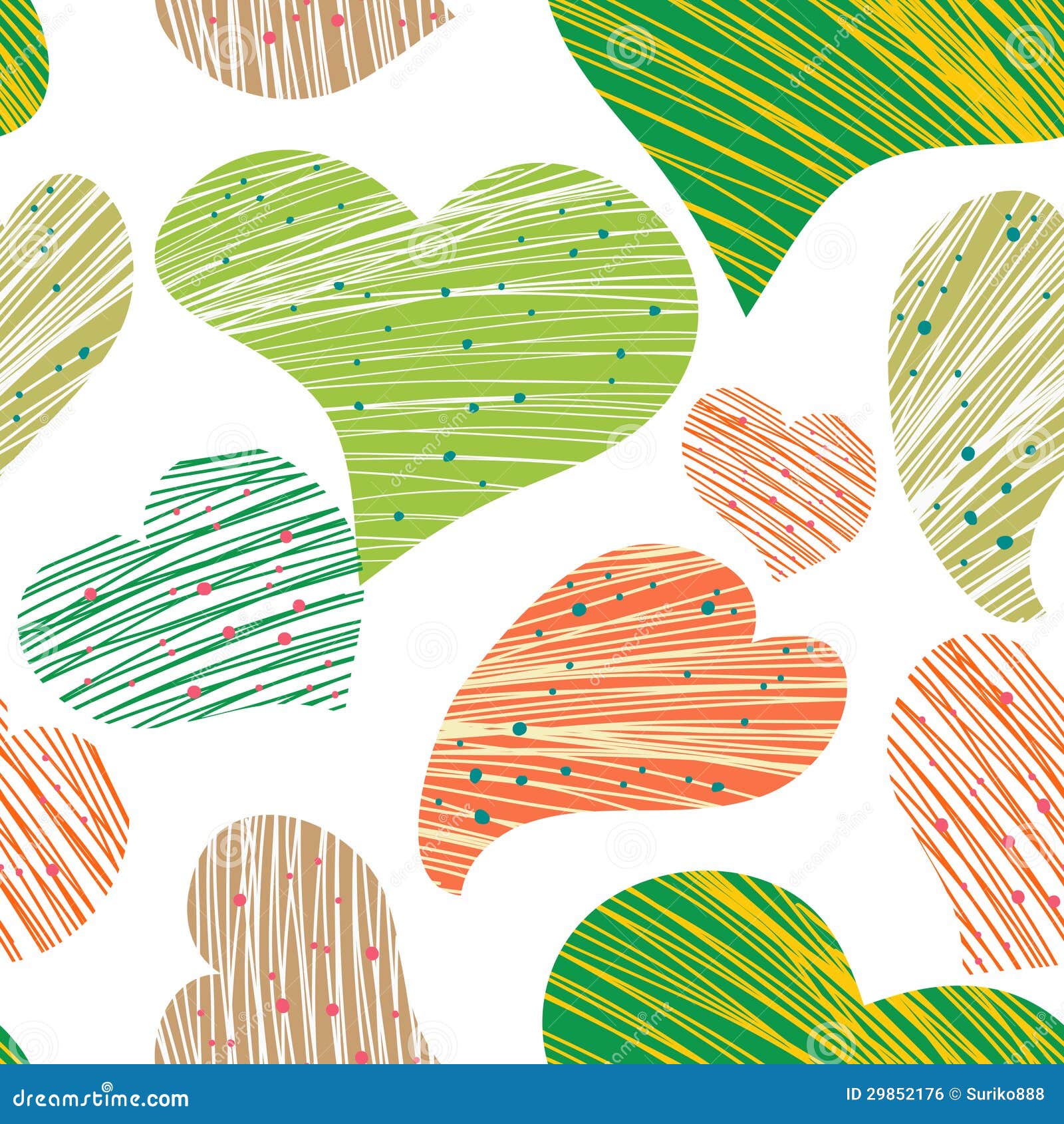 Multicolor hearts stock vector. Illustration of love - 29852176