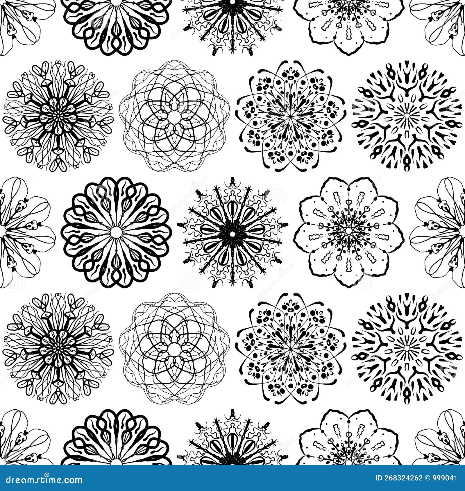 Seamless Pattern of Drawings. Vector Stock Illustration Eps10. Stock ...