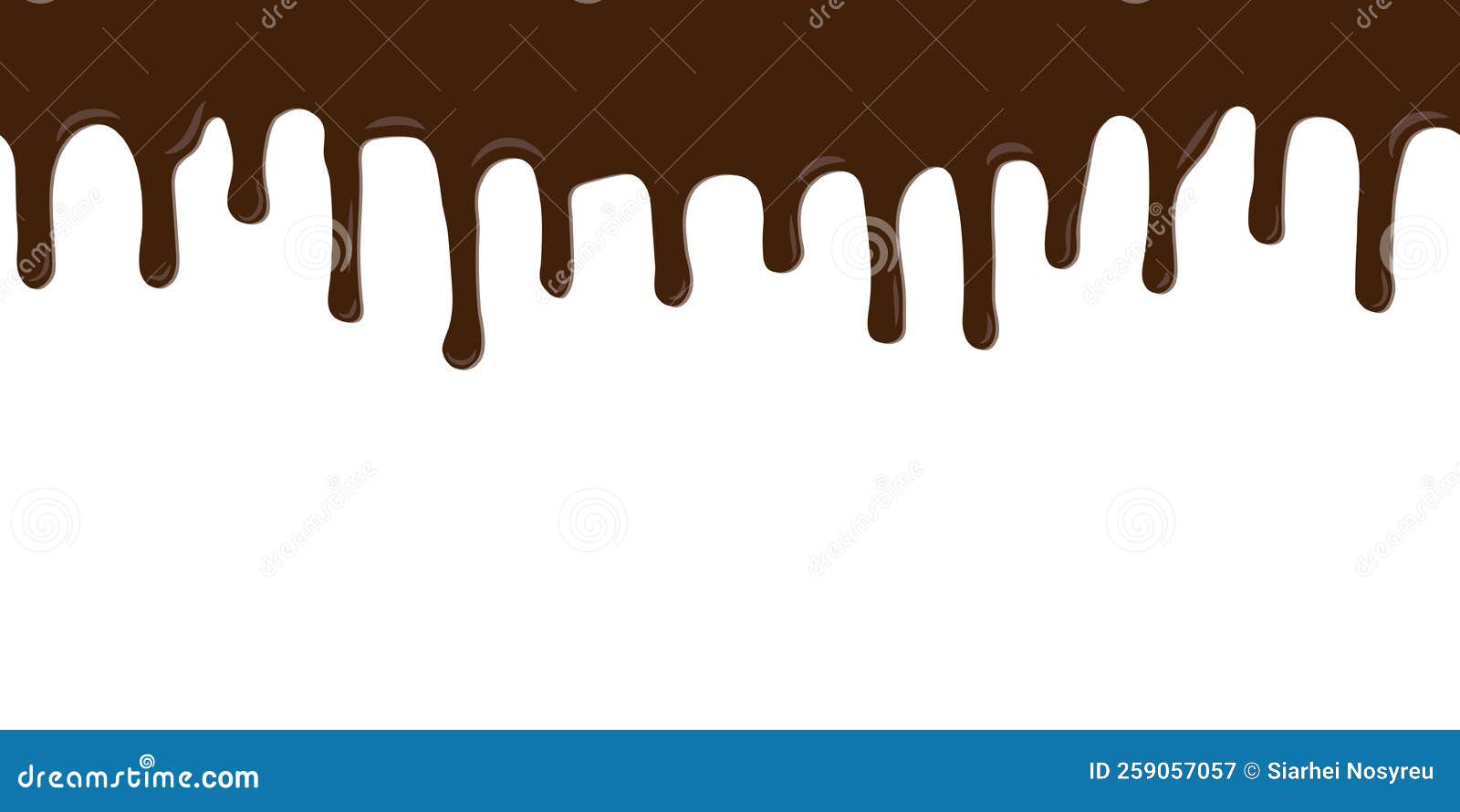 Seamless Pattern of Dripping of Melted Chocolate, Background. Vector Illustration Stock Vector ...
