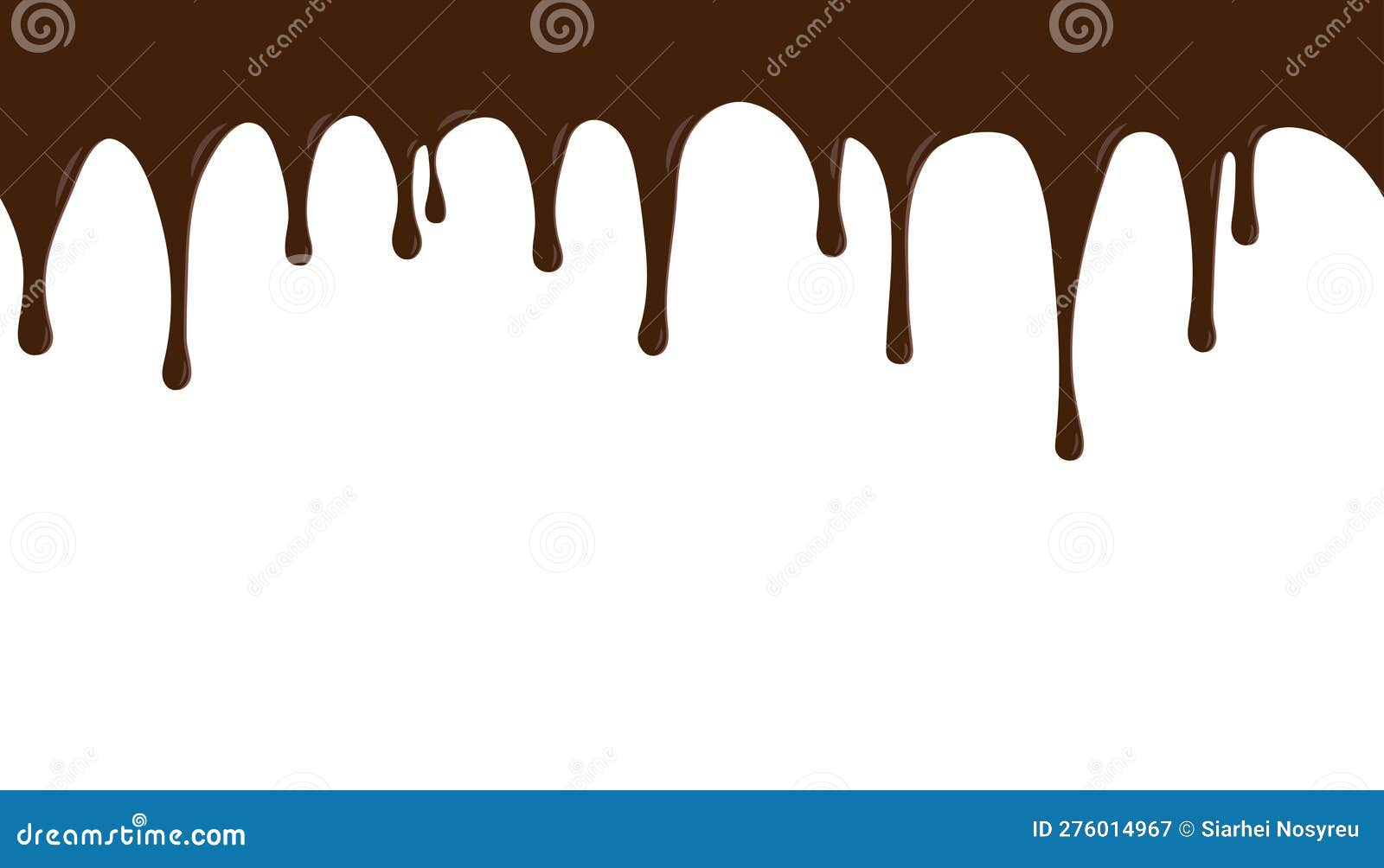 Dripping Of Melted Chocolate, Background. Vector Illustration ...