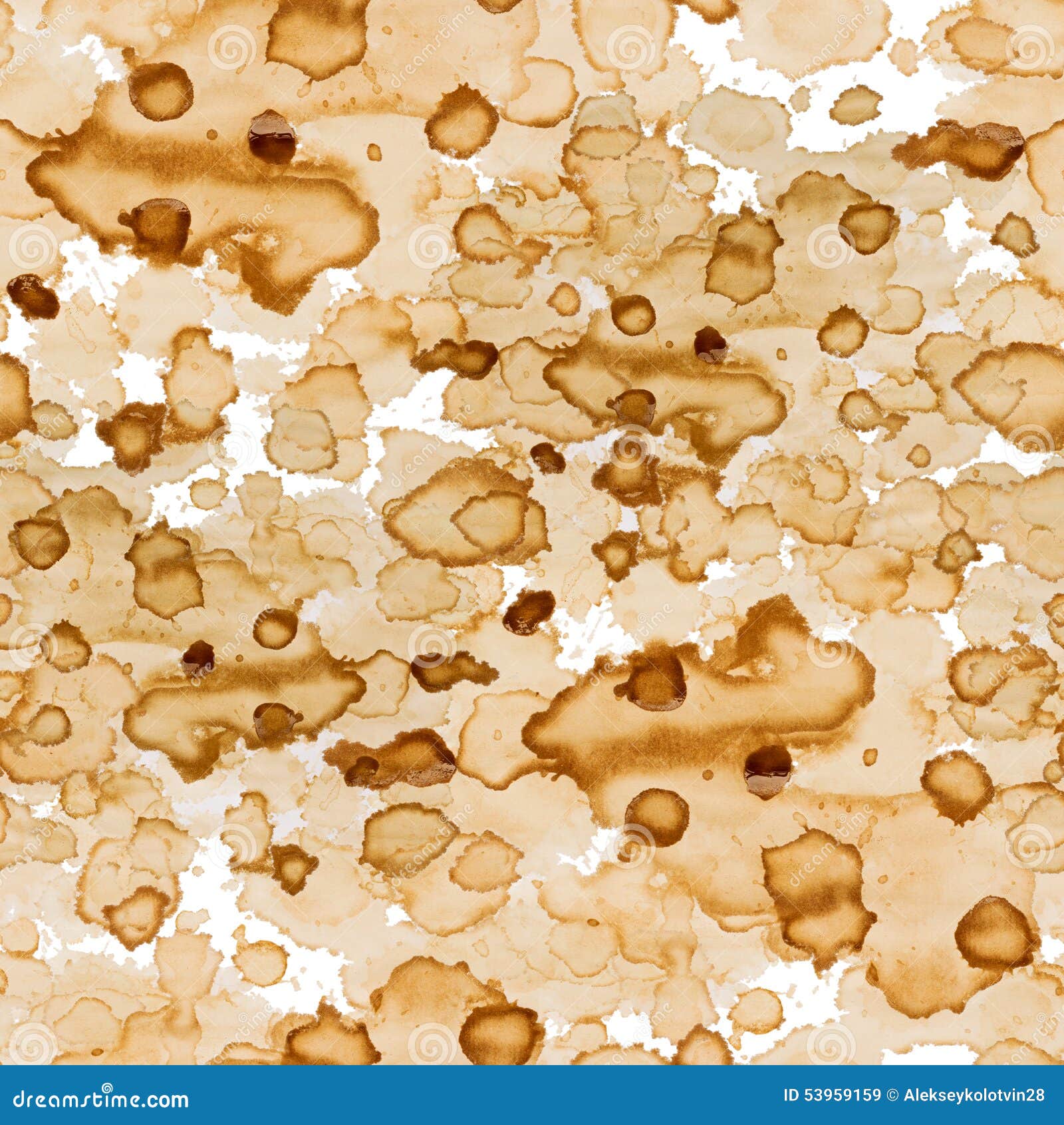 Seamless Pattern with Drop and Splatter. Drops of Tea or Coffee. Stock ...