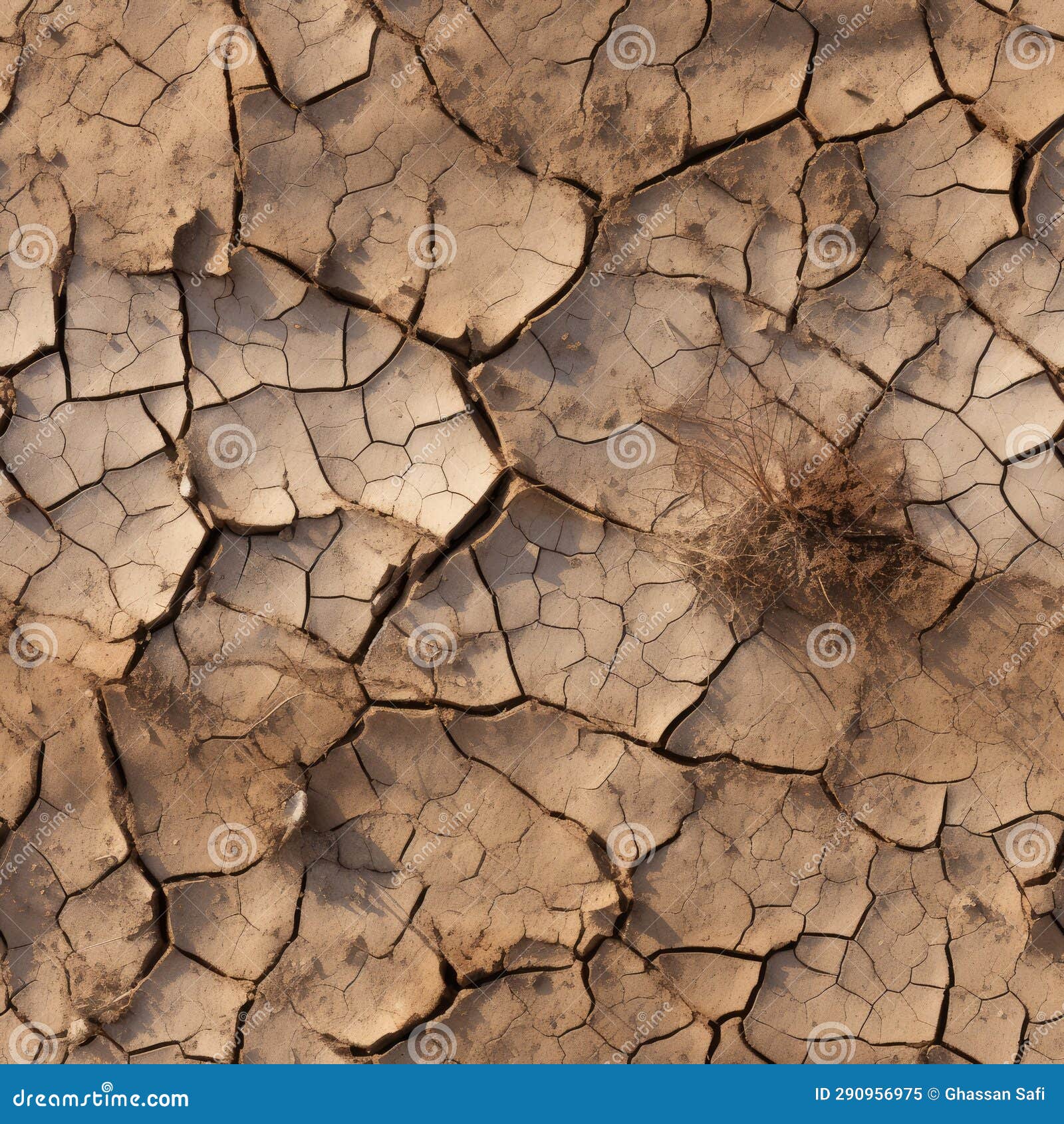 A Seamless Pattern of Dry Patch of Soil. Stock Illustration ...