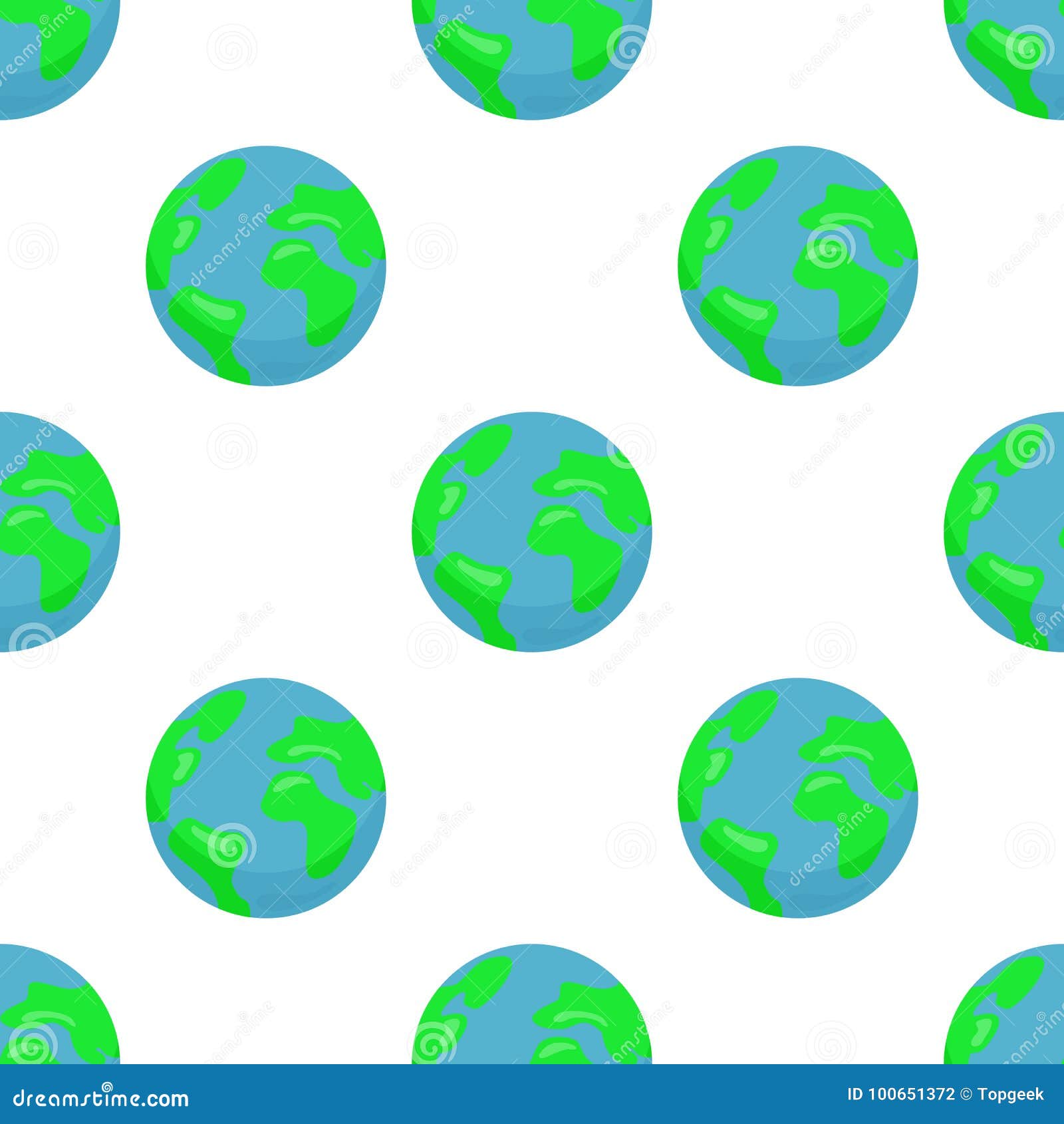 Seamless Pattern with Earth Planet Stock Vector - Illustration of icon ...