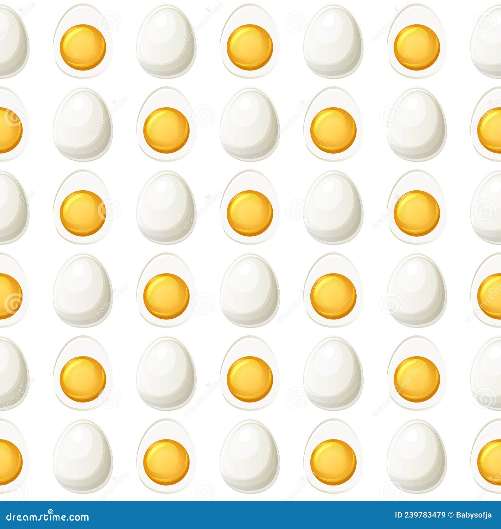 Seamless Pattern Egg Halves Front and Back, Background for Graphic ...