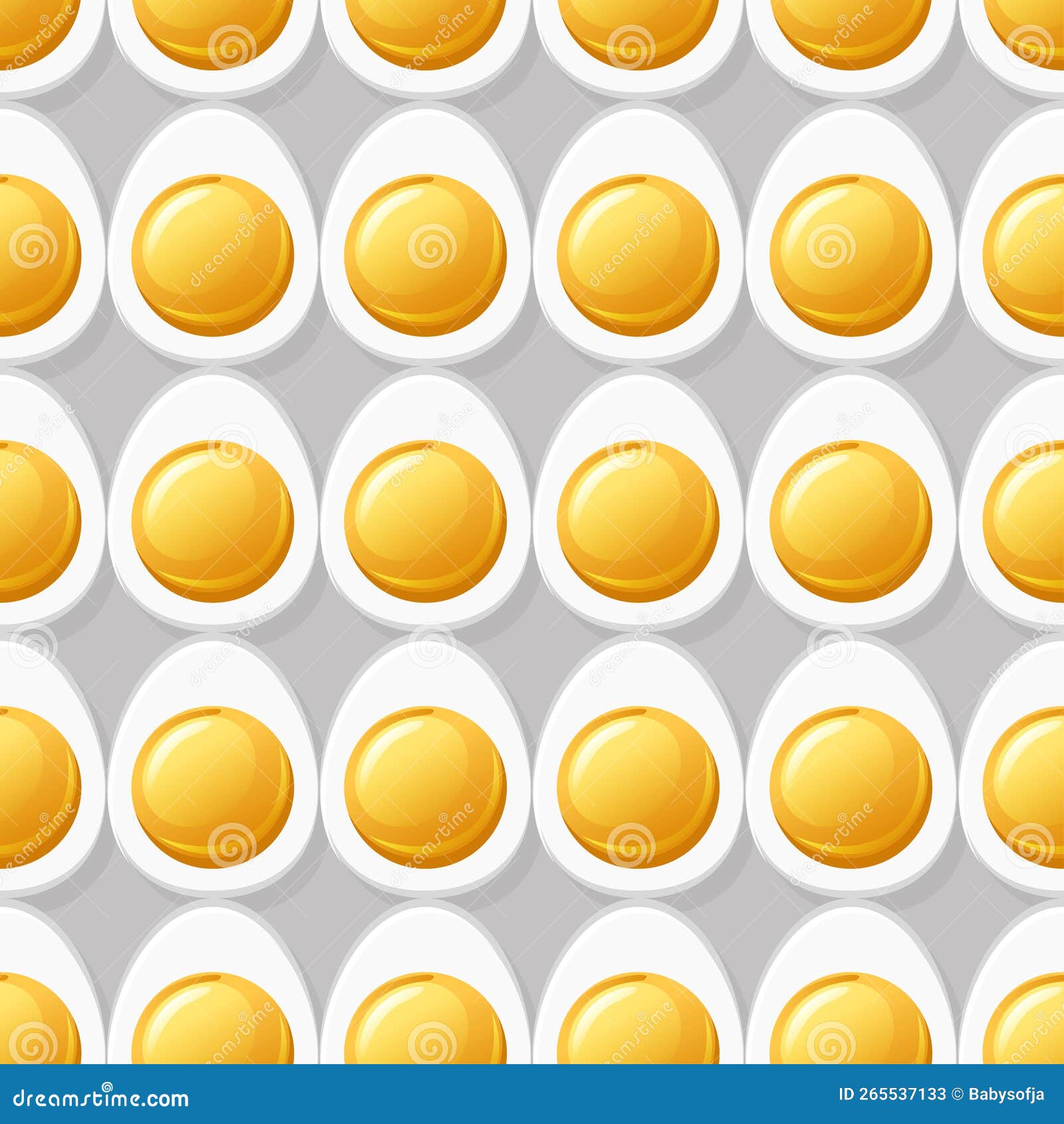 Seamless Pattern Egg Halves, Texture for Graphic Design Stock ...