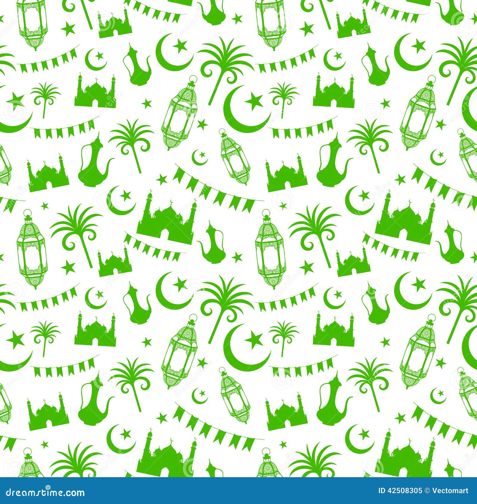 Seamless pattern for Eid stock vector. Illustration of cultural - 42508305