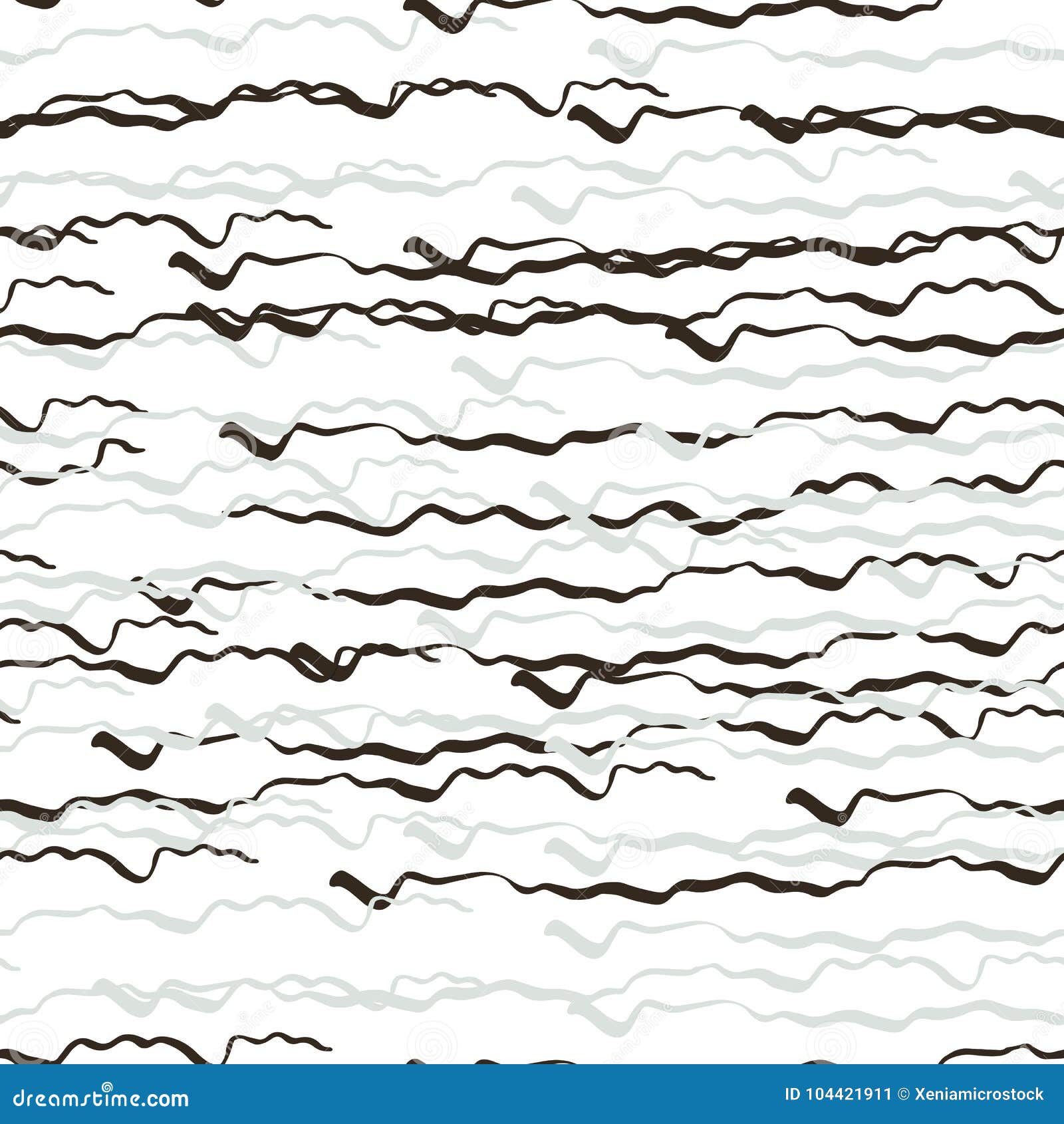 Seamless Pattern with Elements Executed in Ink. Lines, Stripes. Texture ...