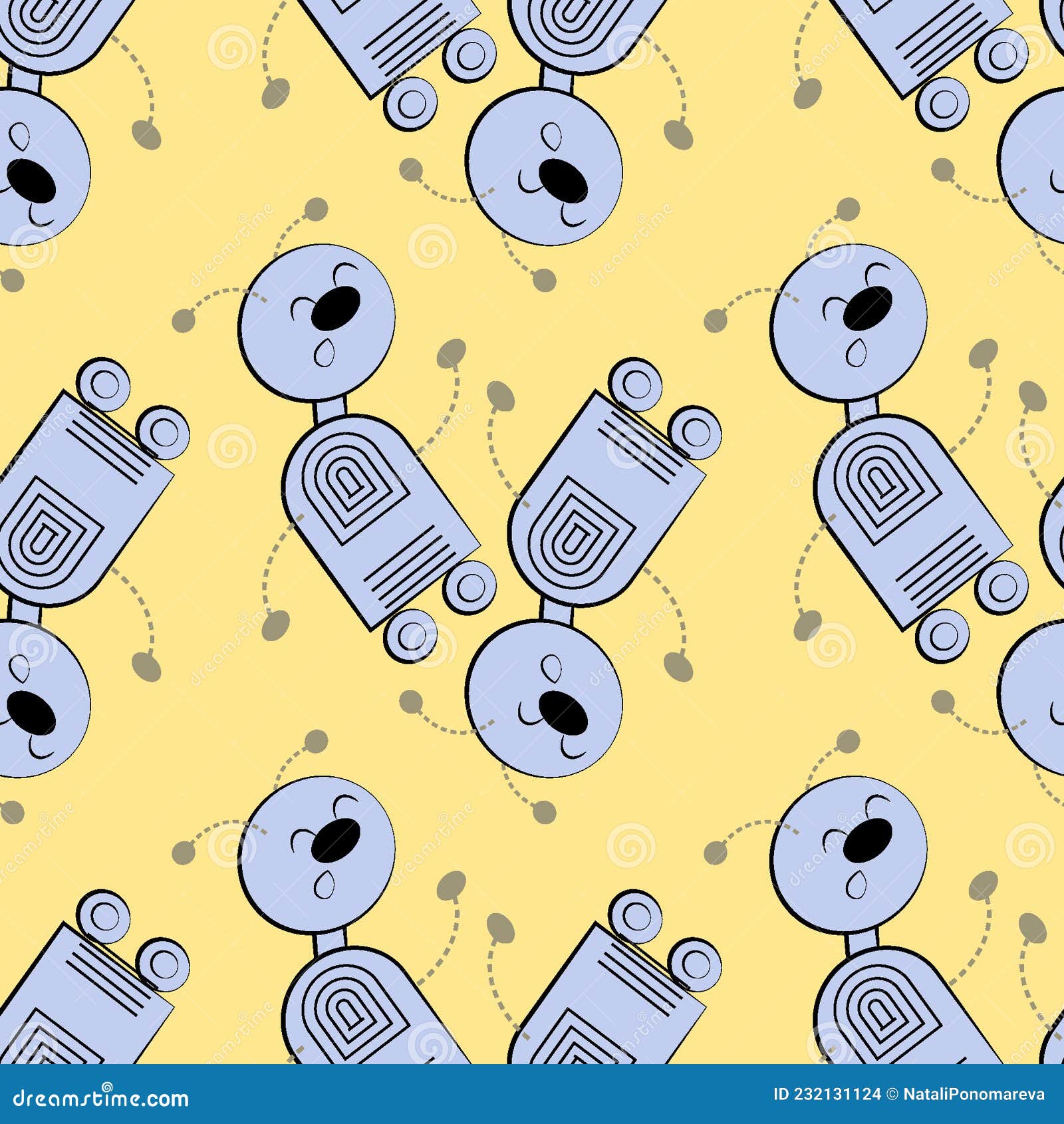 Stylized Dancing Robots - Graphics. Machine Revolt, Artificial ...