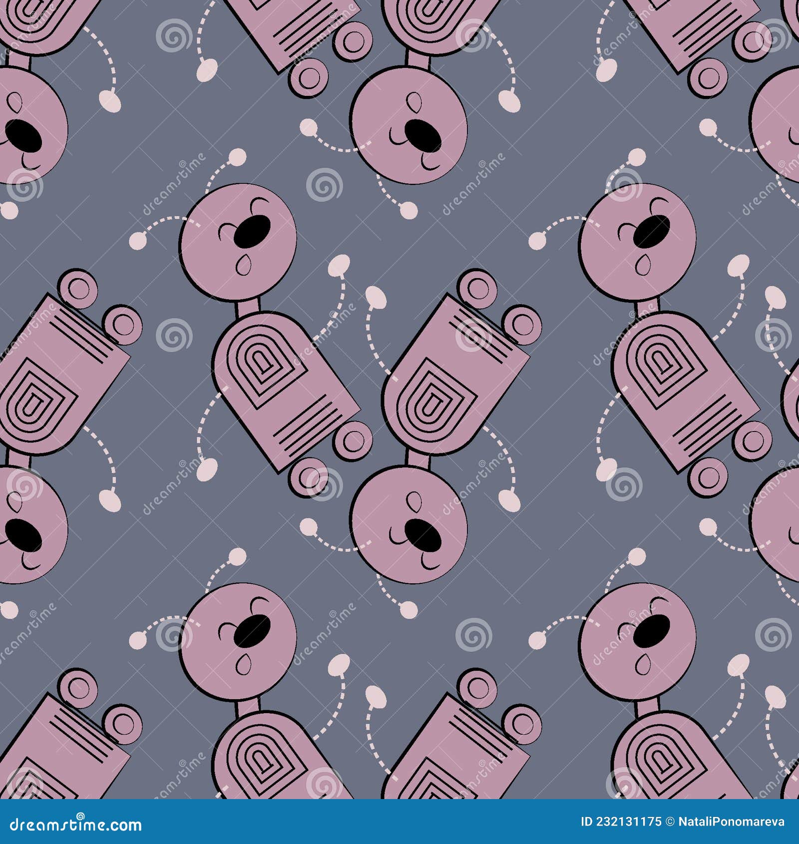 Stylized Dancing Robots - Graphics. Machine Revolt, Artificial ...