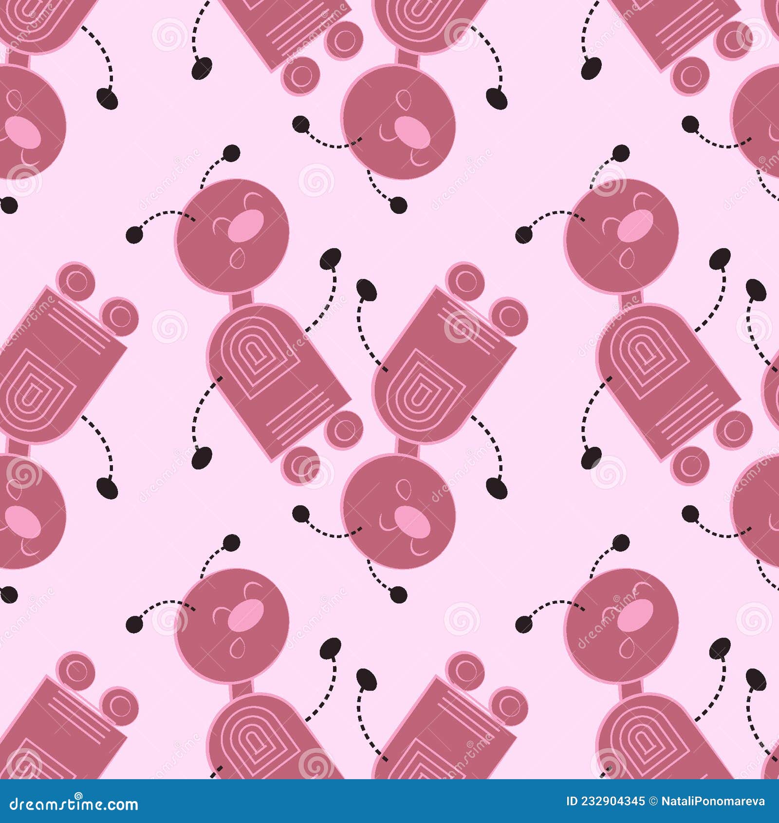 Stylized Dancing Robots - Graphics. Machine Revolt, Artificial ...