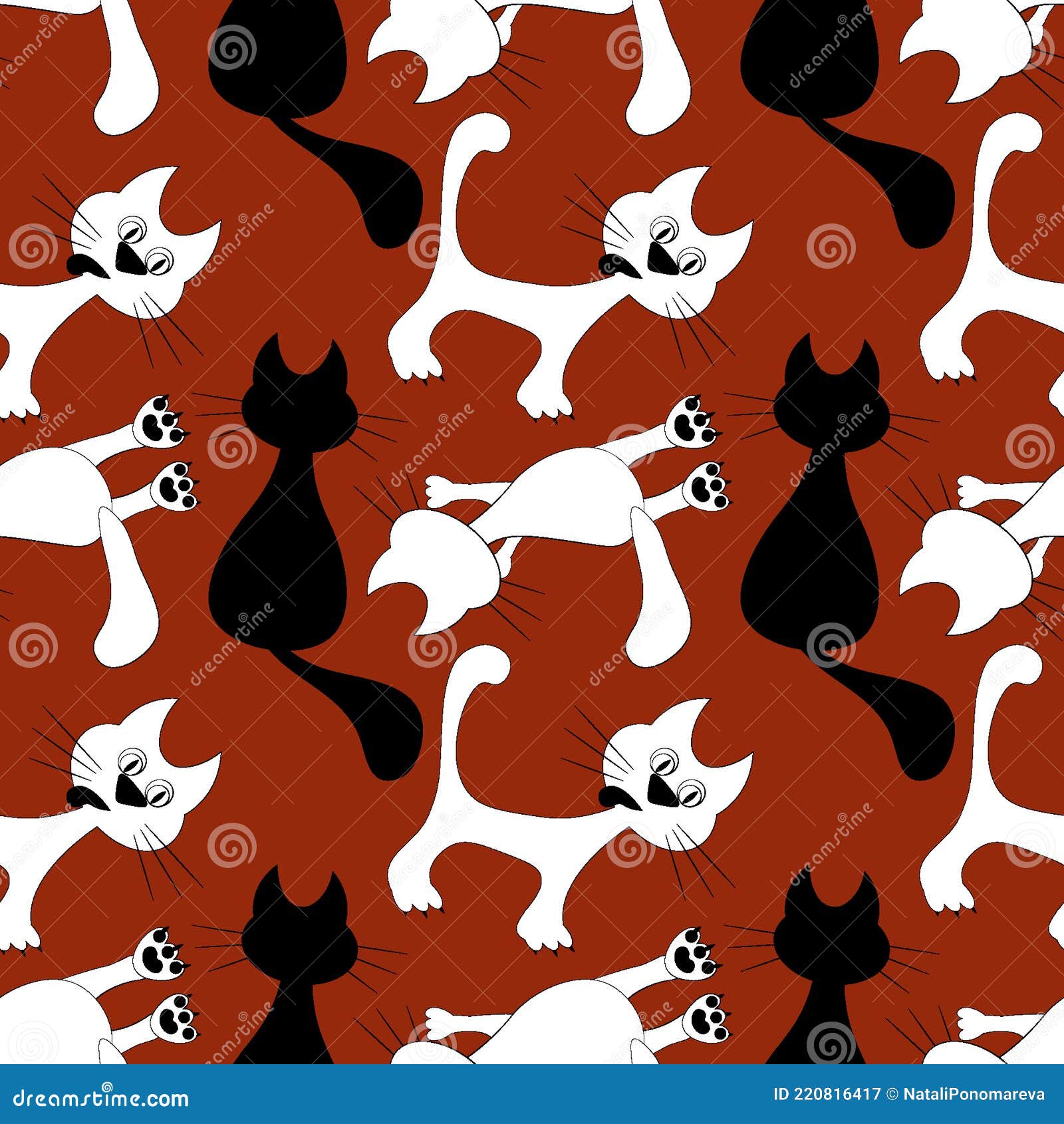 Seamless Pattern, Endless Texture on a Square Background - Stylized ...