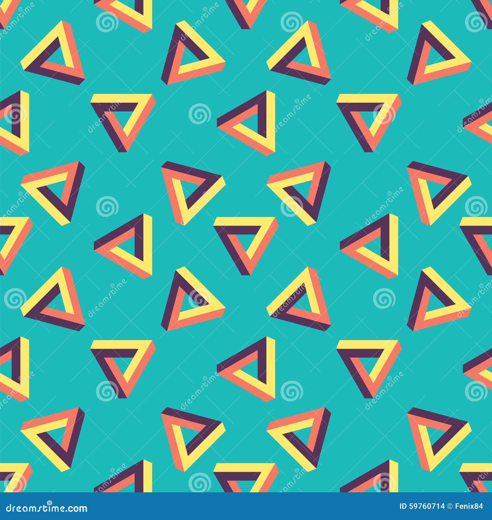 Seamless Pattern of Endless Triangles. Stock Vector - Illustration of ...
