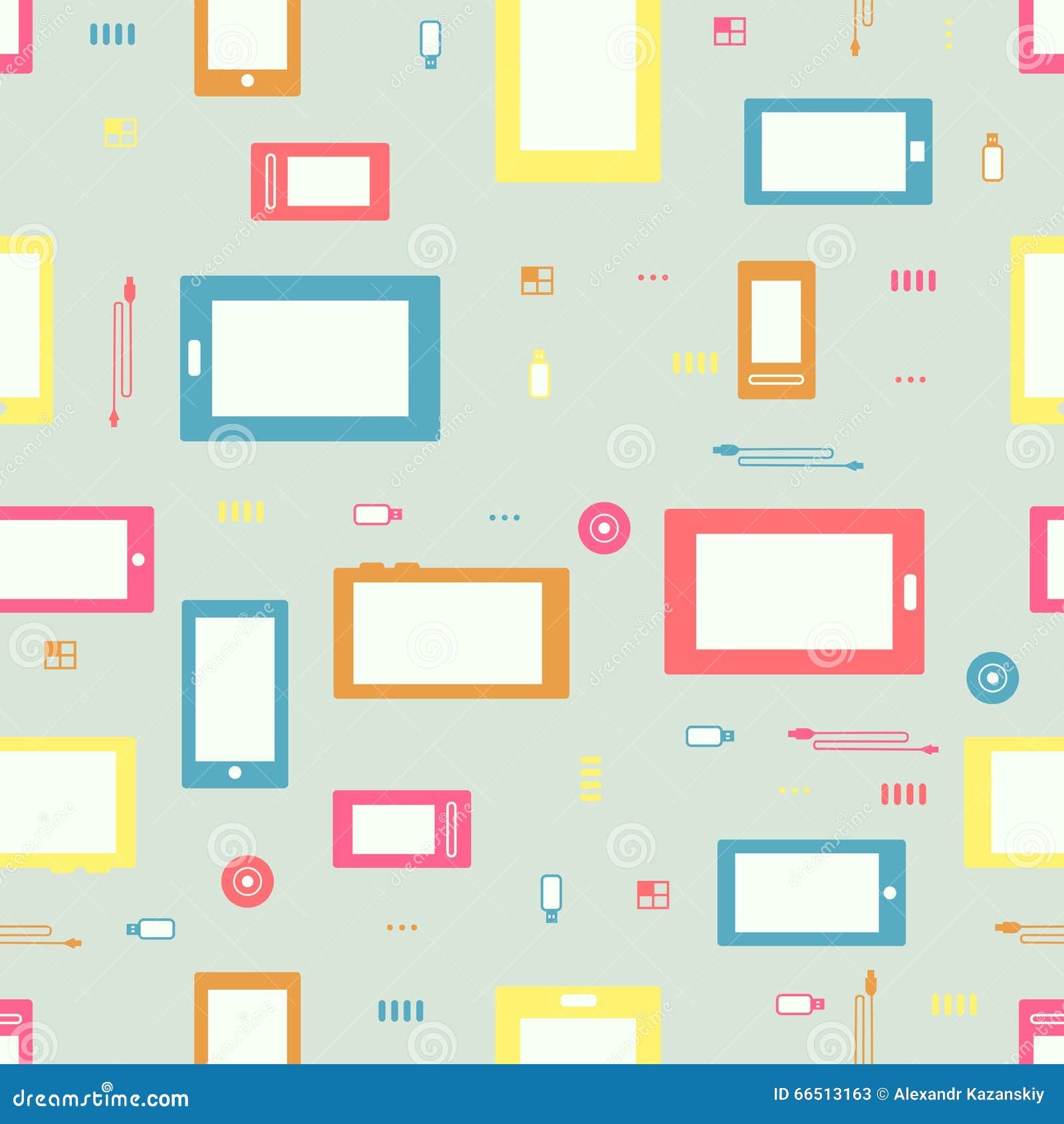 Seamless it pattern stock vector. Illustration of information - 66513163