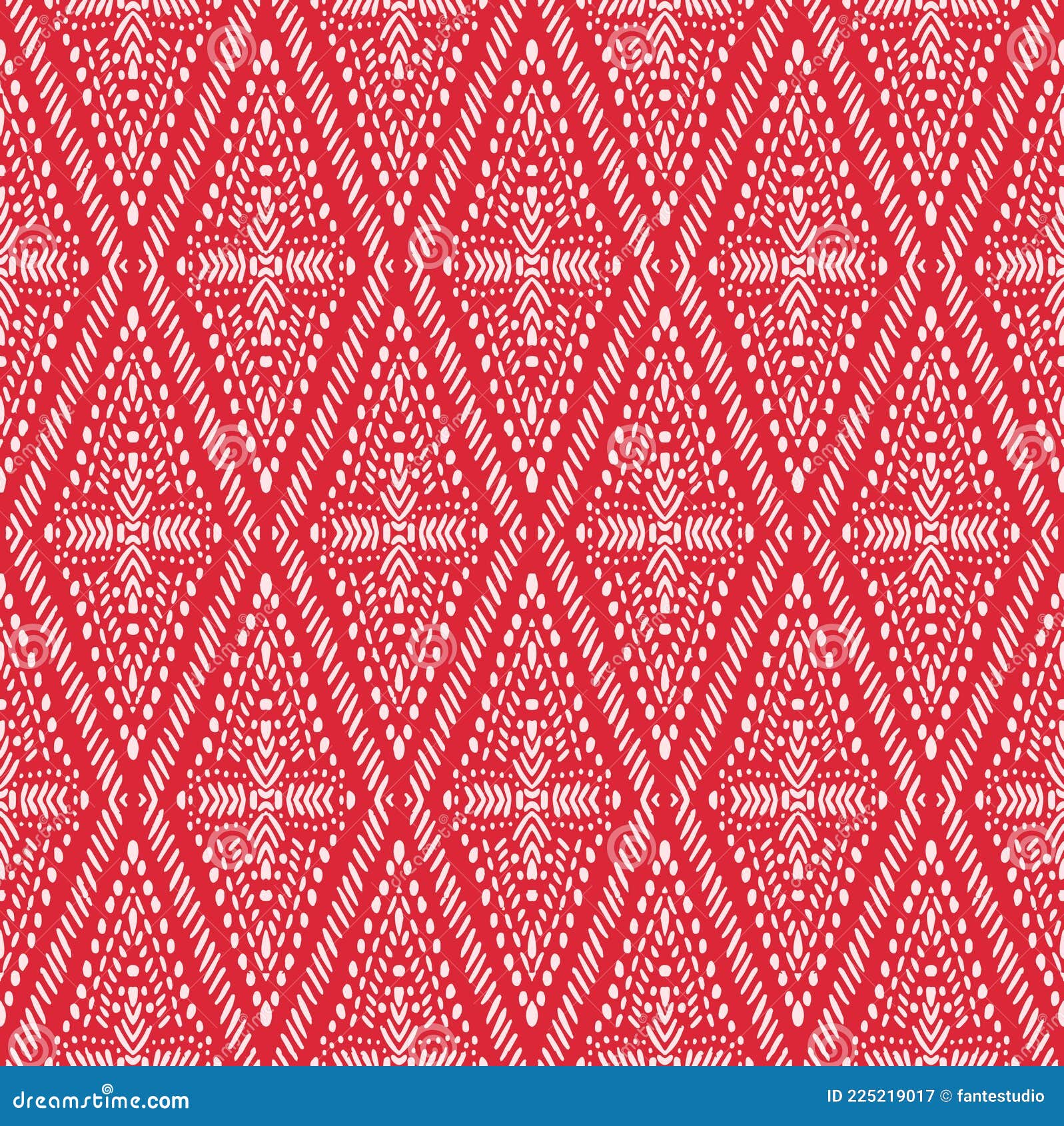 Seamless Pattern with Ethnic Boho Dots for Textile Print. Stock ...