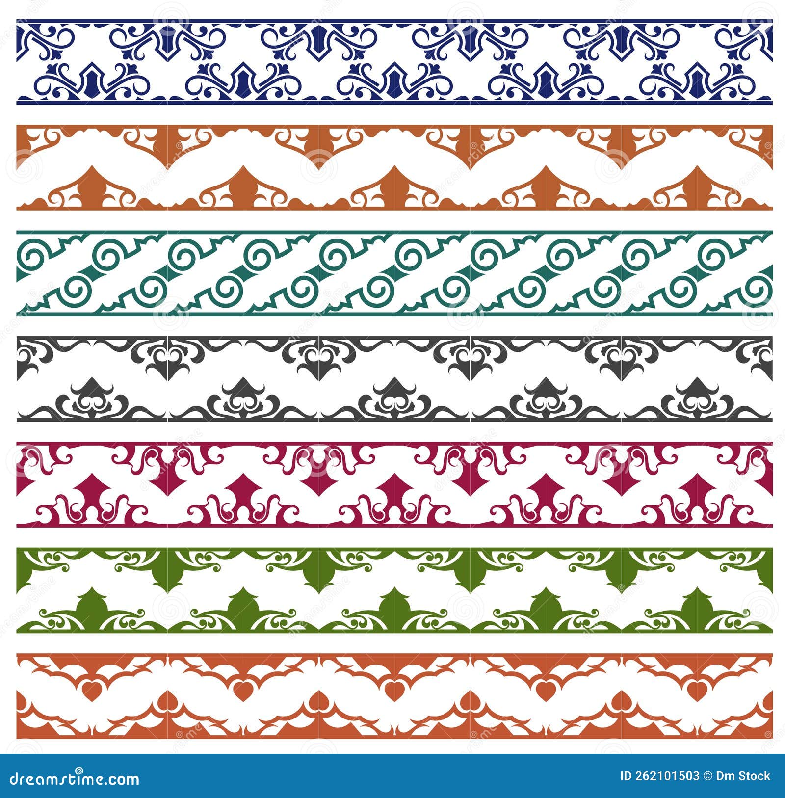 Seamless Pattern.ethnic Traditional.frame Vector.border Certificate ...