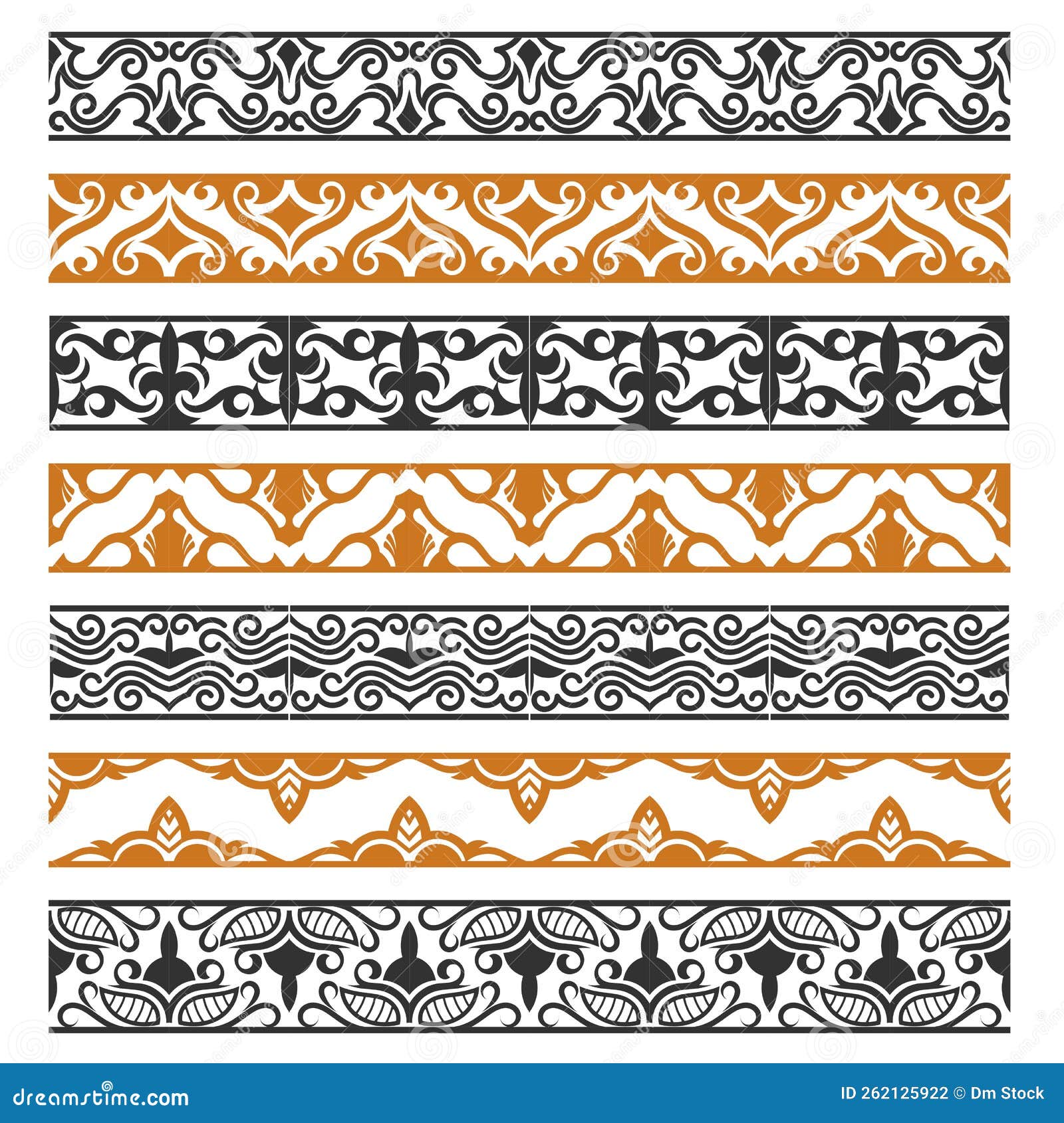 Seamless Pattern.ethnic Traditional.frame Vector.border Certificate ...