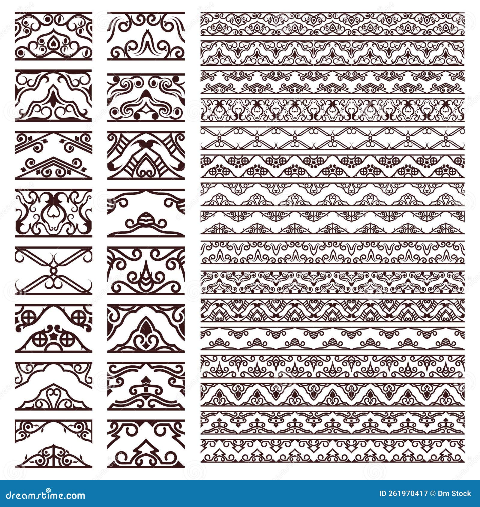 Seamless Pattern.ethnic Traditional.frame Vector.border Certificate ...