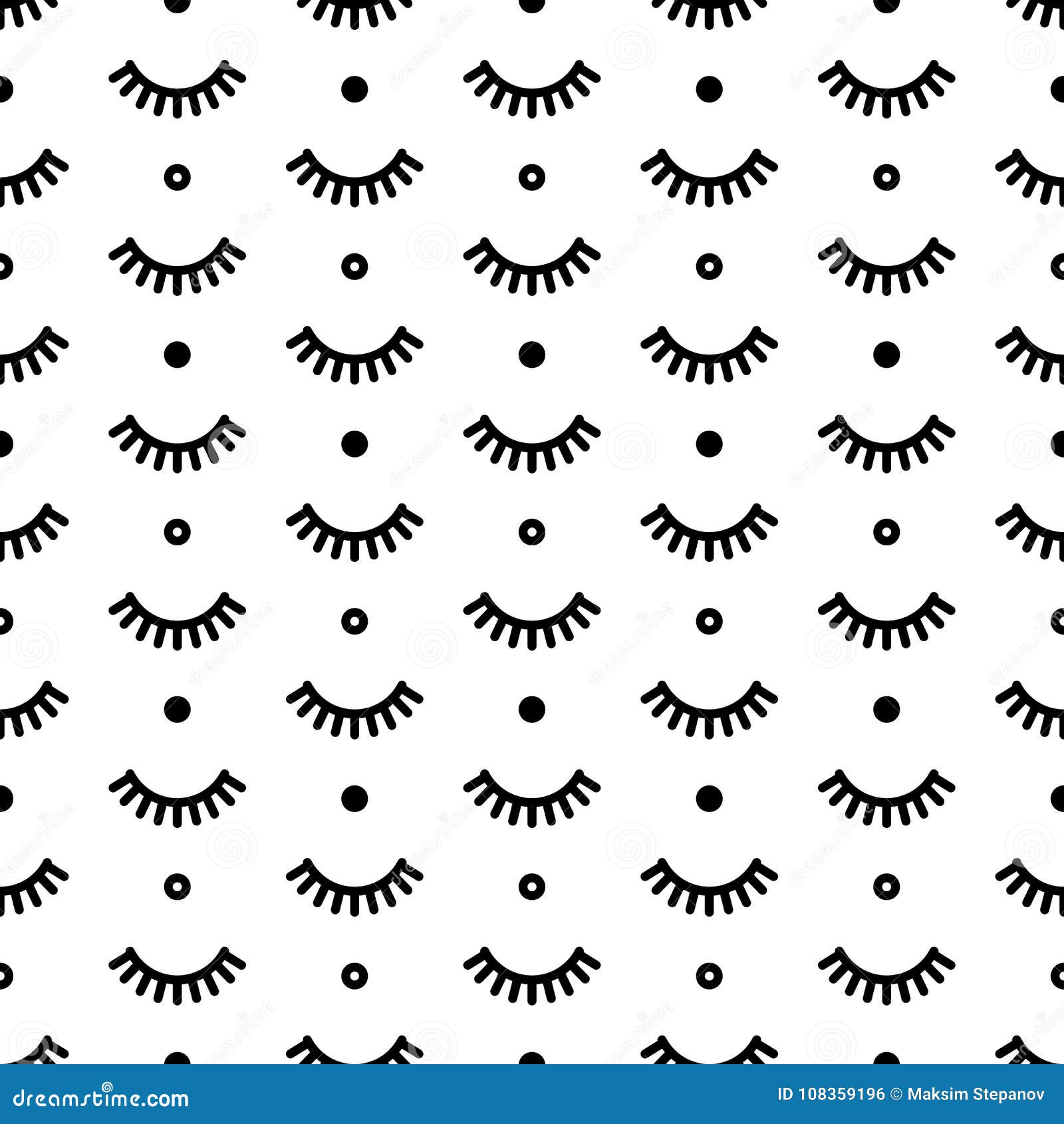 Seamless Pattern Lashes Stock Illustrations – 1,046 Seamless Pattern ...