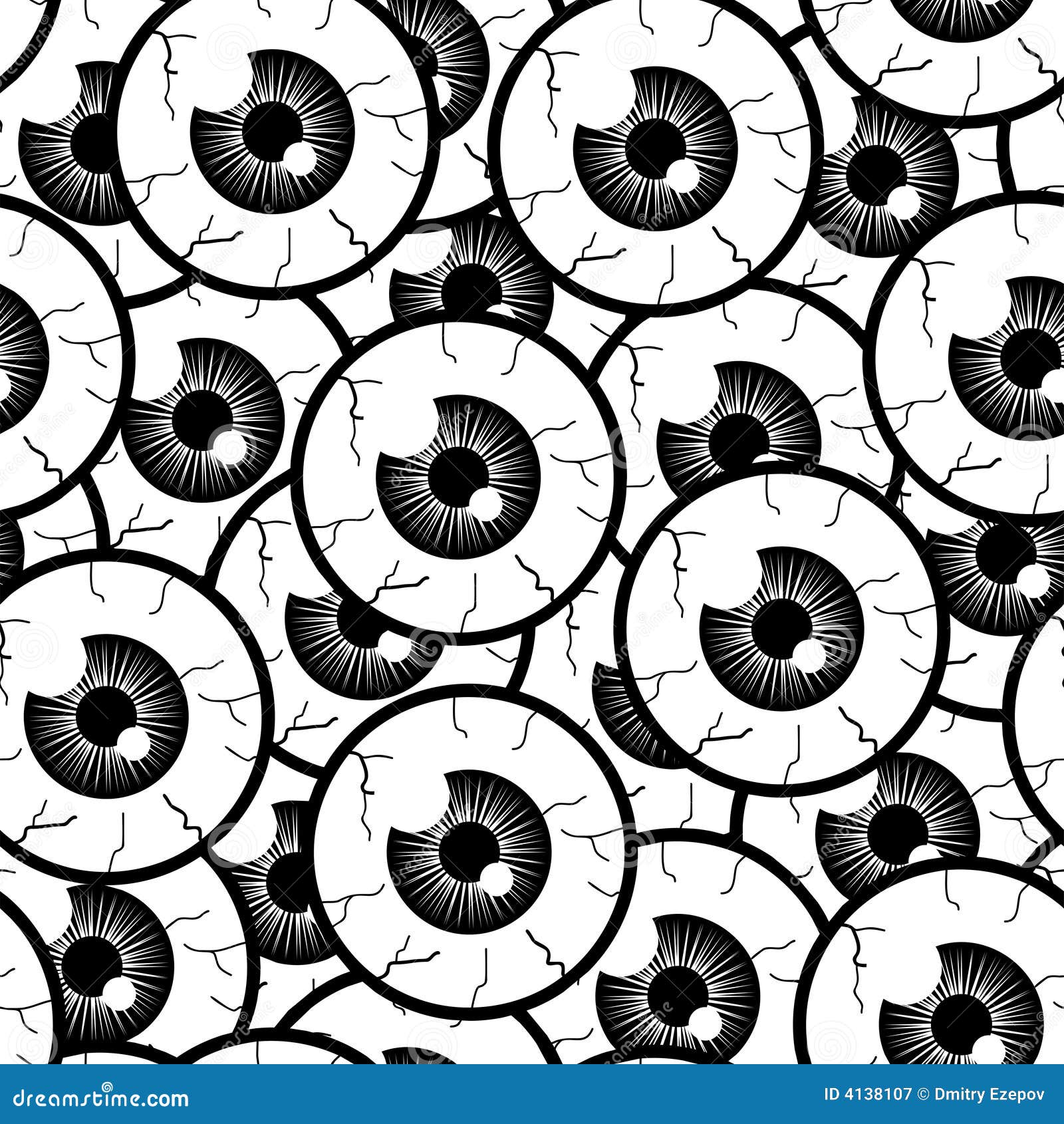 Seamless Pattern Eyes Royalty Free Stock Photography - Image: 4138107