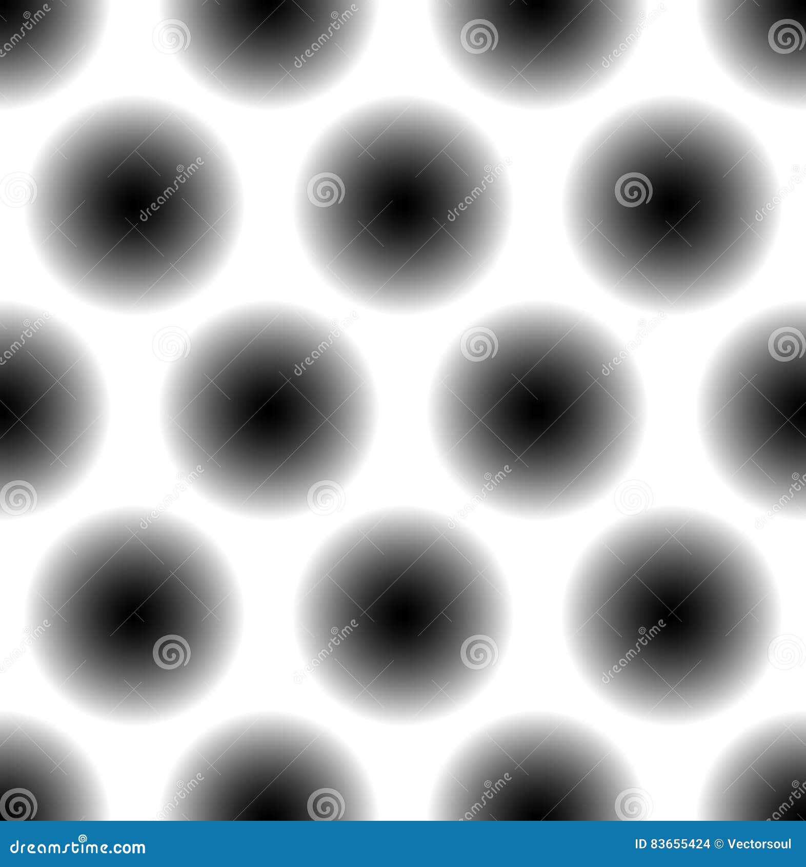 Faded Circles Seamless Pattern Trend Vector Red Enigmatic Abstract ...