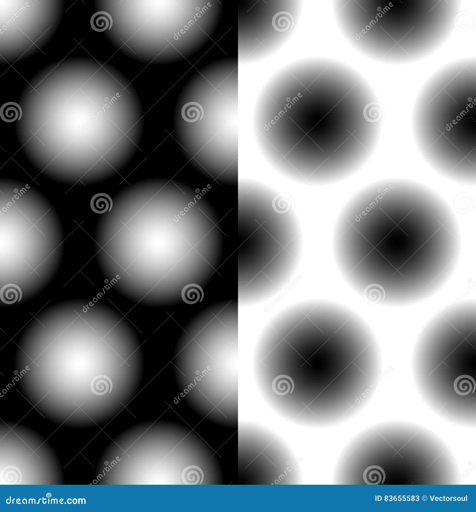 Faded Circles Seamless Pattern Trend Vector Red Enigmatic Abstract ...