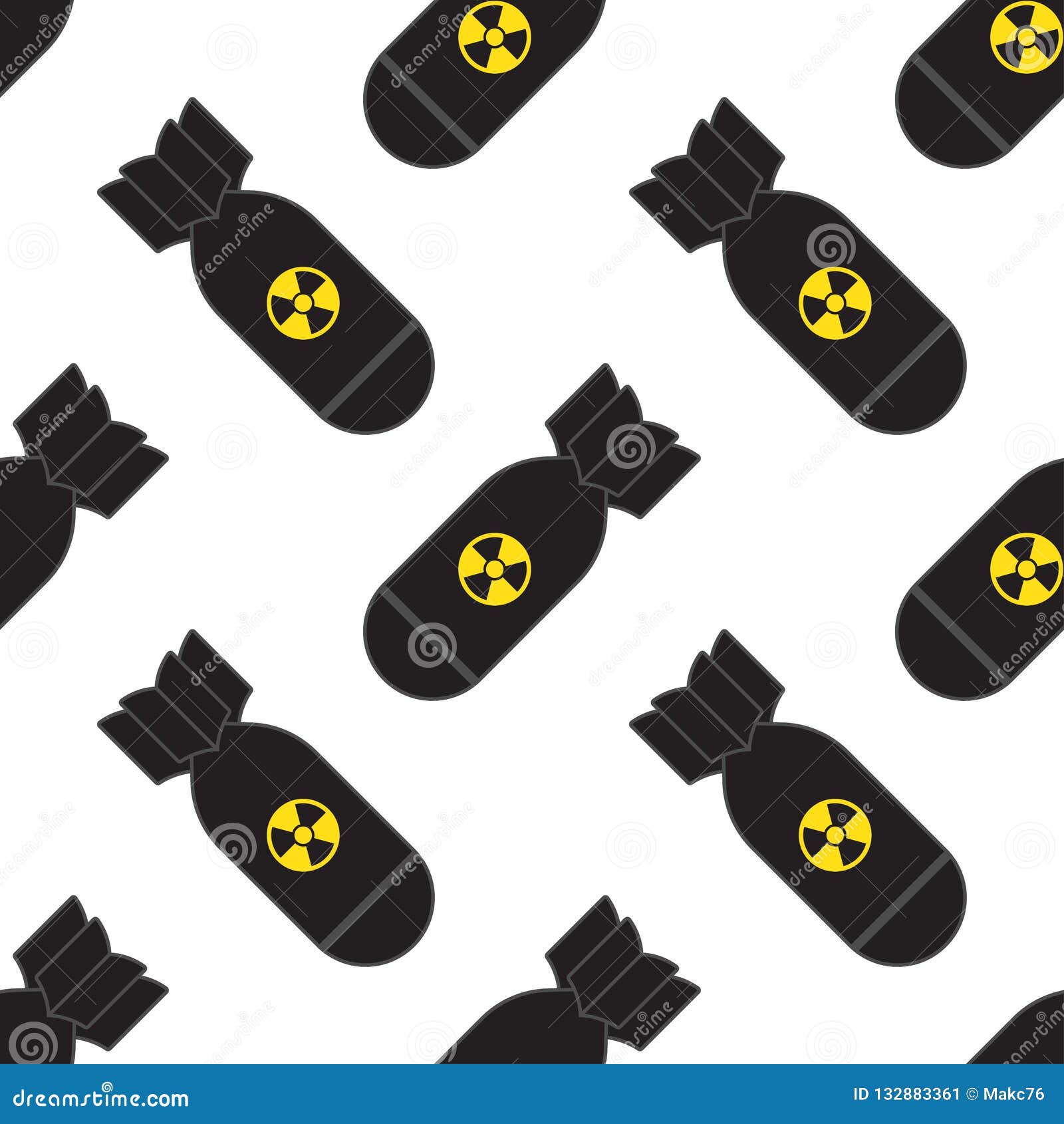 Seamless Pattern of Falling Bombs Stock Vector - Illustration of vector ...