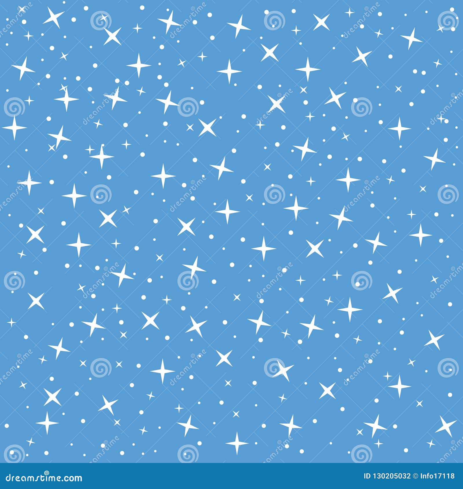 Seamless Pattern with Falling Snow. Cartoon Style. Stock Vector ...