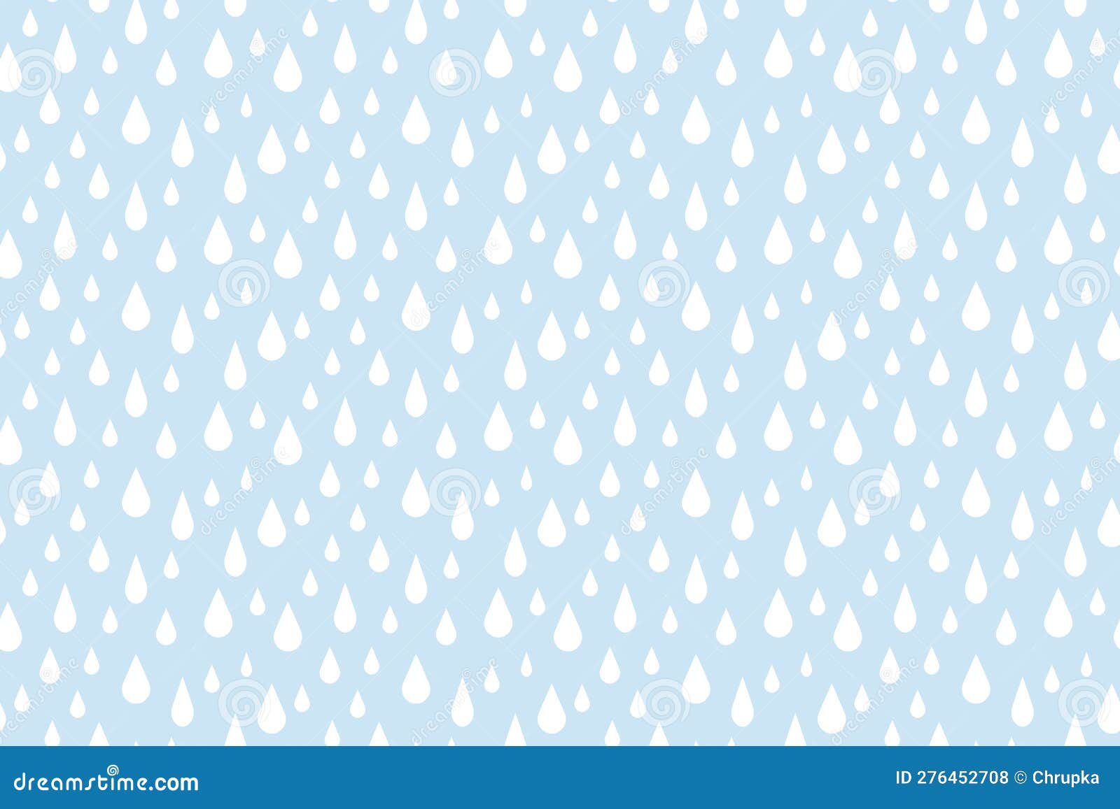 Seamless Pattern of Falling Water Drops Stock Vector - Illustration of ...