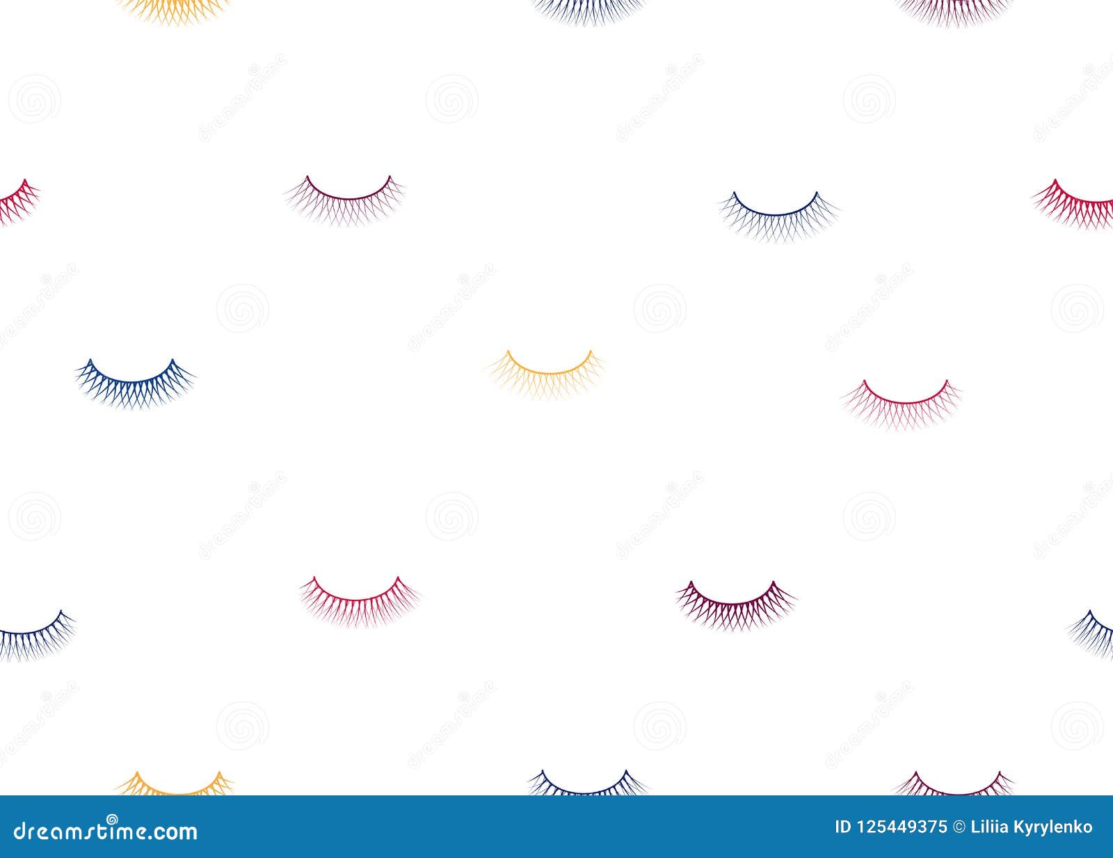 Seamless Pattern False Eyelash. Background for the Beauty Salon ...