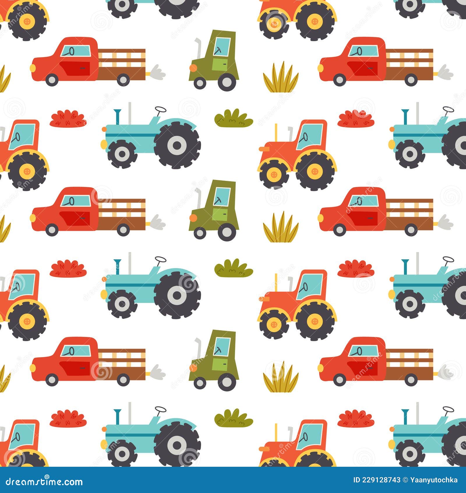 Tractors Seamless Vector Border. Repeating Kids Pattern Tractors ... Tractors Seamless Vector Border. Repeating Kids Pattern Tractors ...